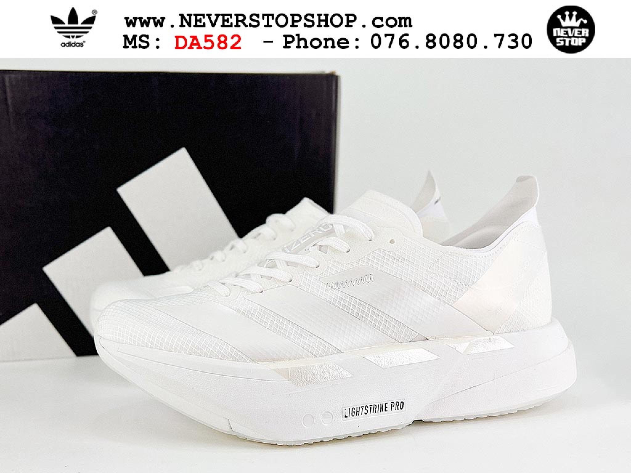 Giày chạy bộ ADIDAS ADIZERO ADIOS PRO 4 ALL WHITE chuẩn ...