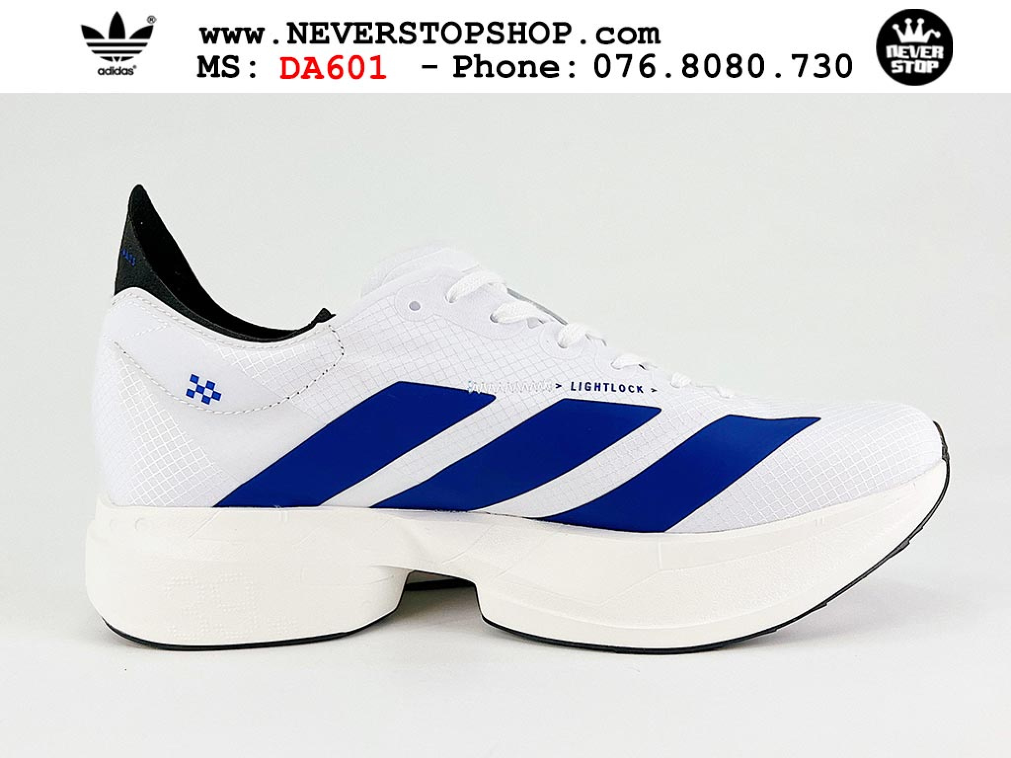 Giày chạy bộ ADIDAS ADIZERO ADIOS PRO 4 WHITE BLUE chuẩn ...