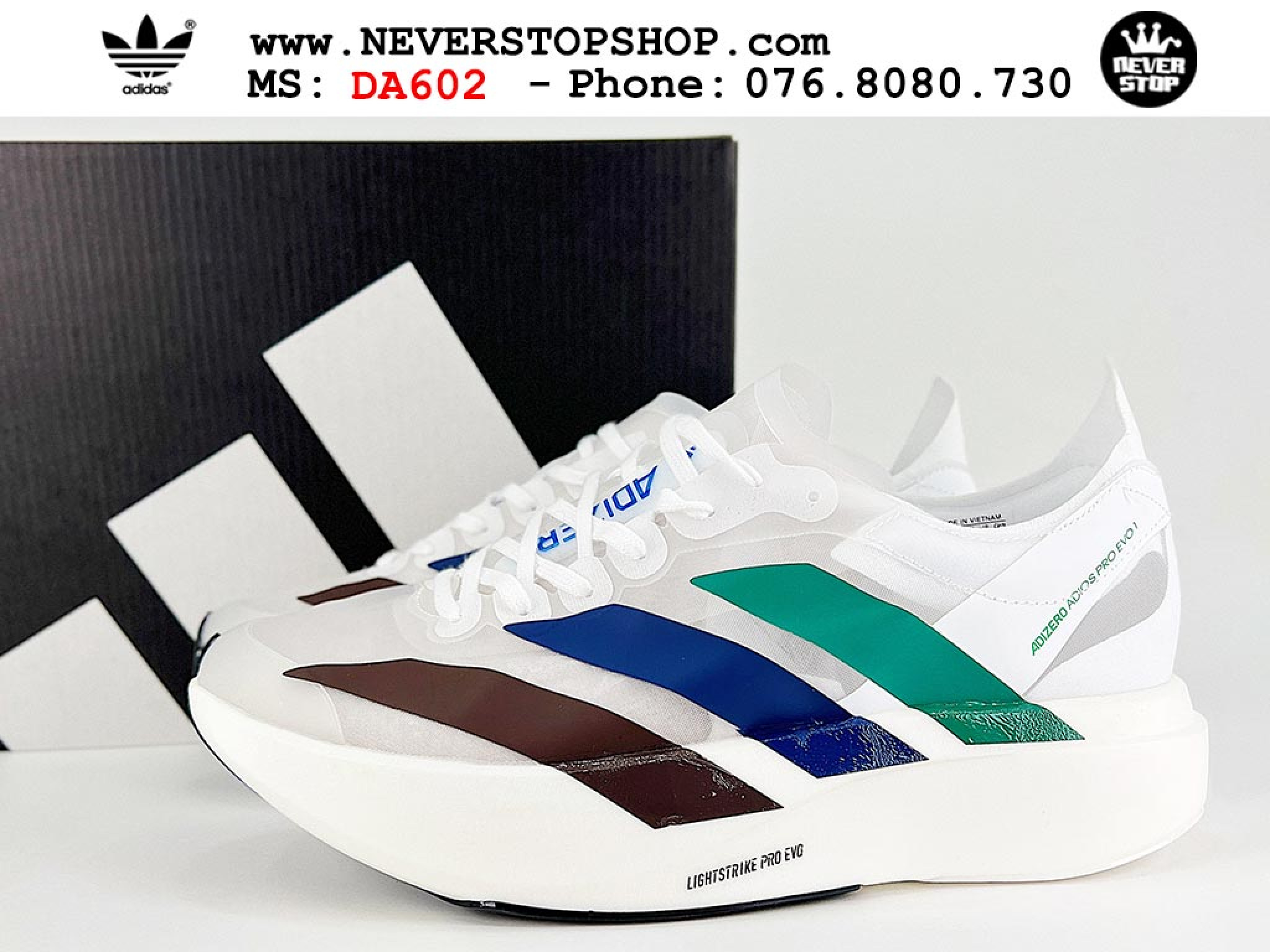 Giày chạy bộ ADIDAS ADIZERO ADIOS PRO 4 WHITE GREEN ...