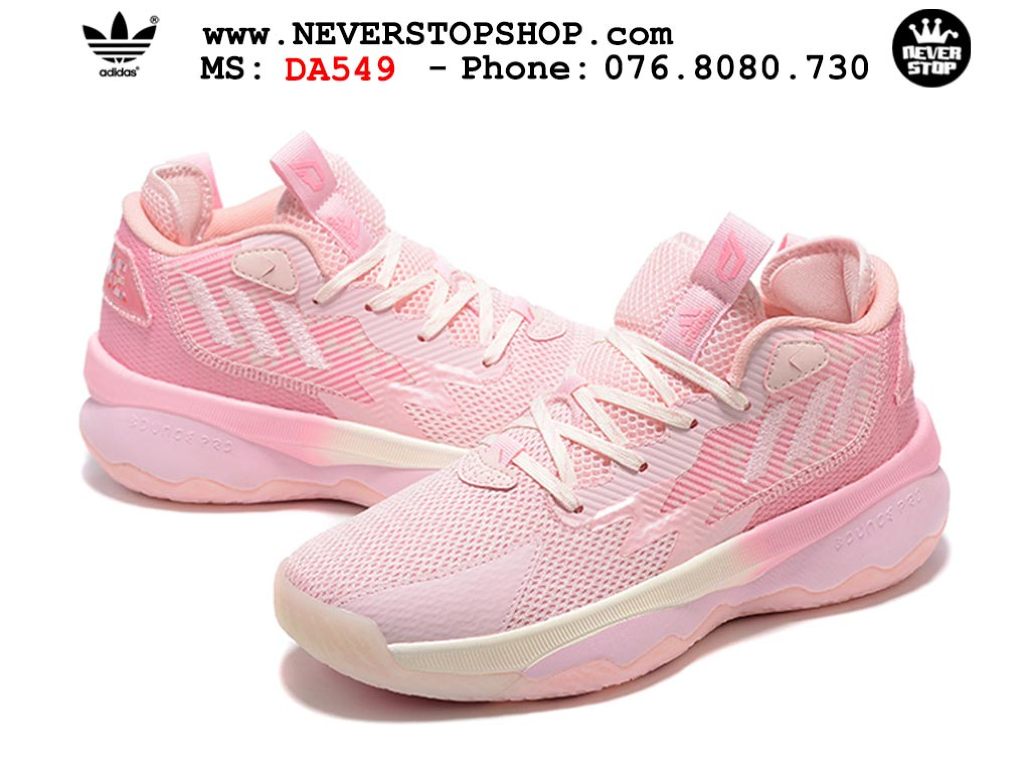 Giày bóng rổ ADIDAS DAME 8 SAKURA siêu nhẹ êm, chuyên ...