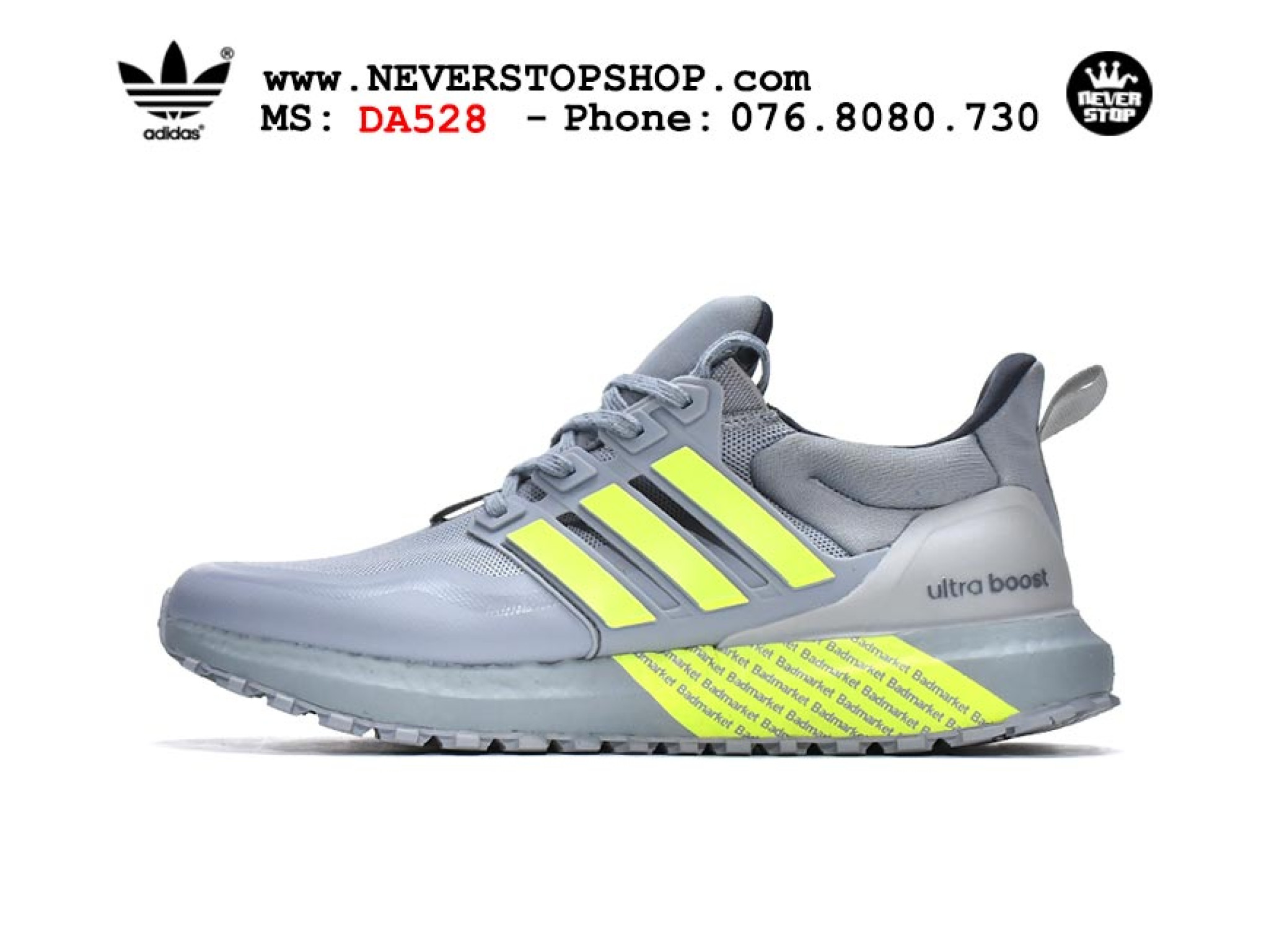 Giày thể thao ADIDAS ULTRA BOOST 4.0 GREY NEON nam nữ ...
