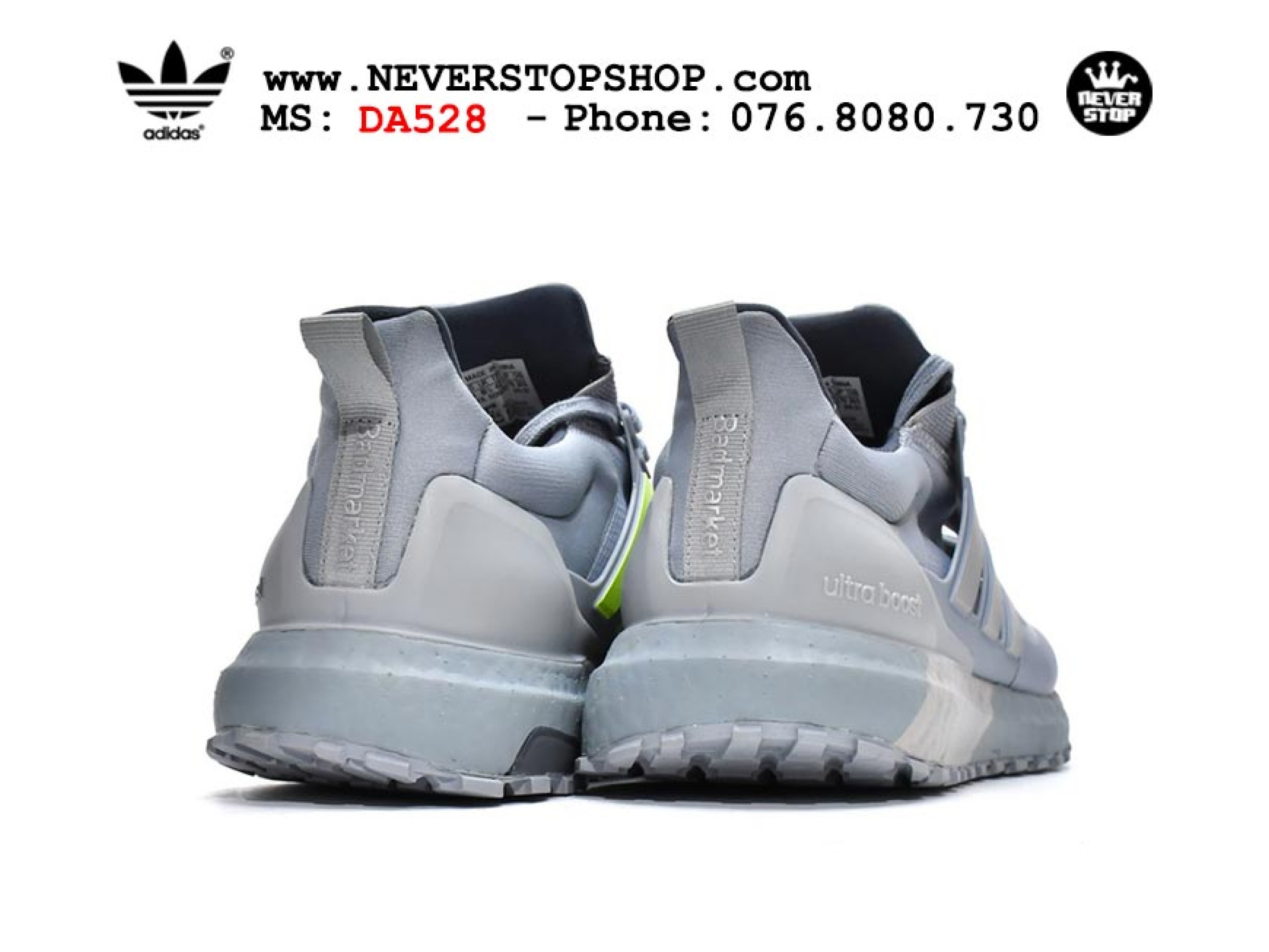 Giày thể thao ADIDAS ULTRA BOOST 4.0 GREY NEON nam nữ ...