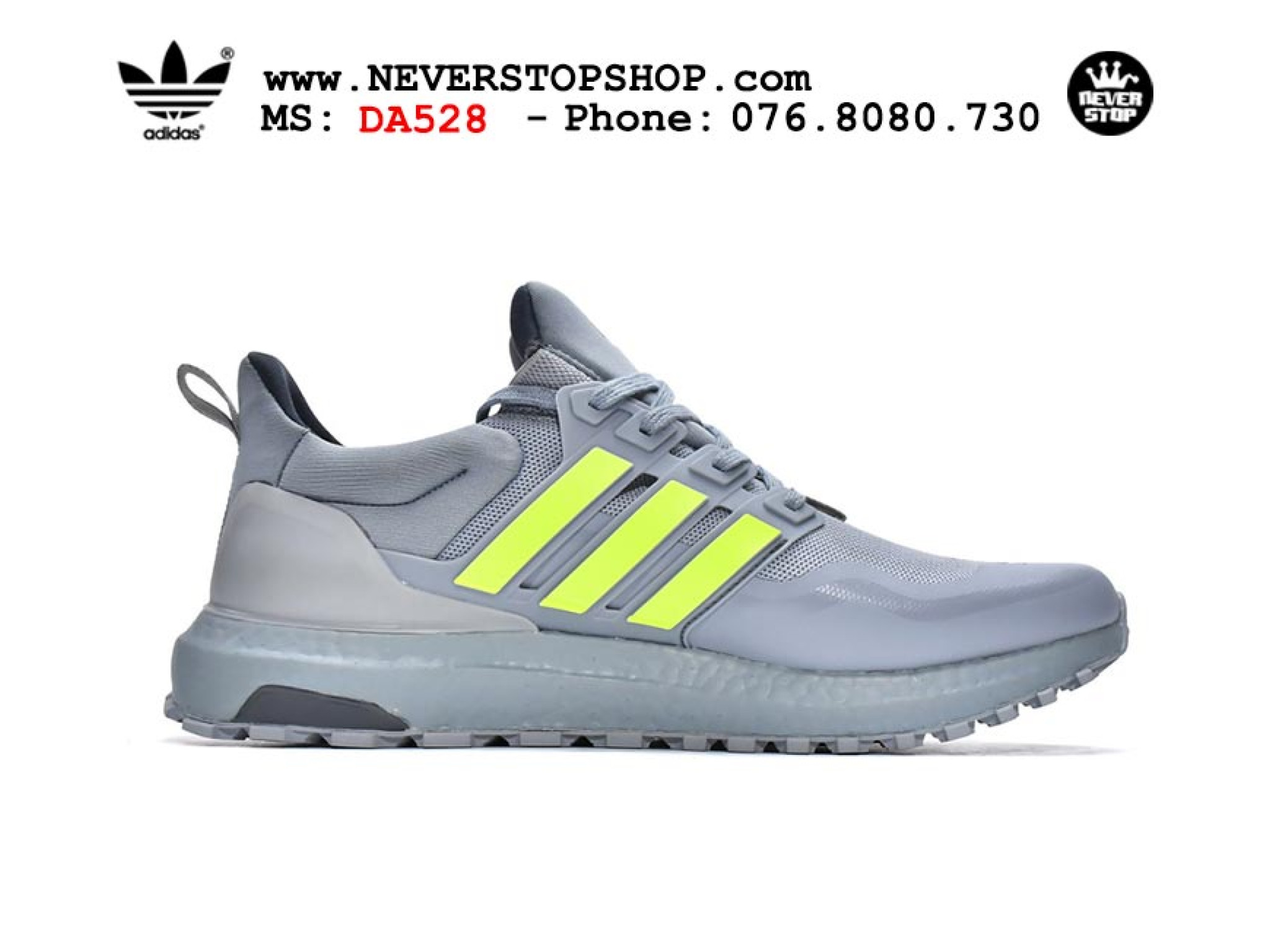 Giày thể thao ADIDAS ULTRA BOOST 4.0 GREY NEON nam nữ ...