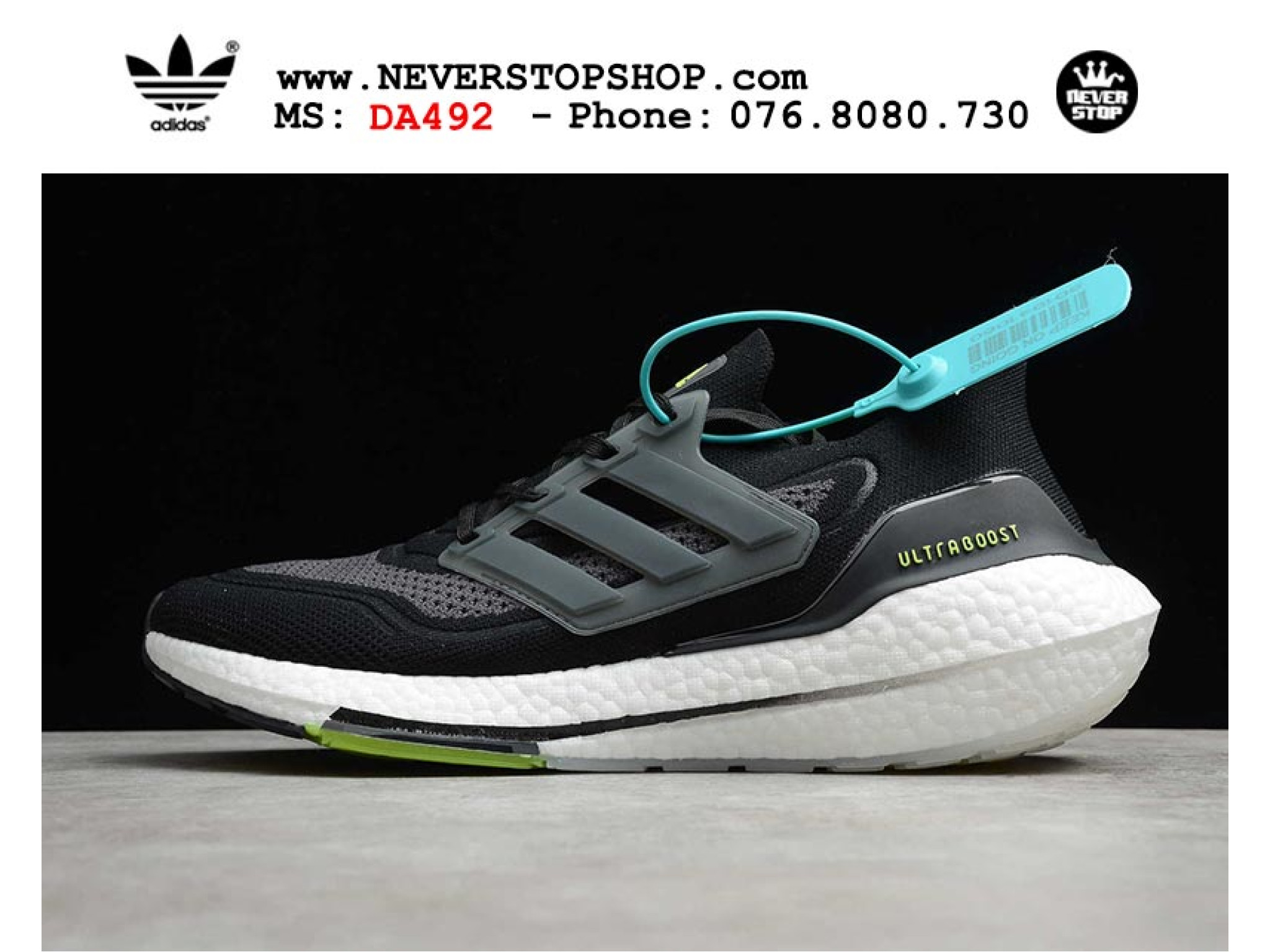 Giày thể thao ADIDAS ULTRA BOOST 7.0 BLACK WHITE GREY ...