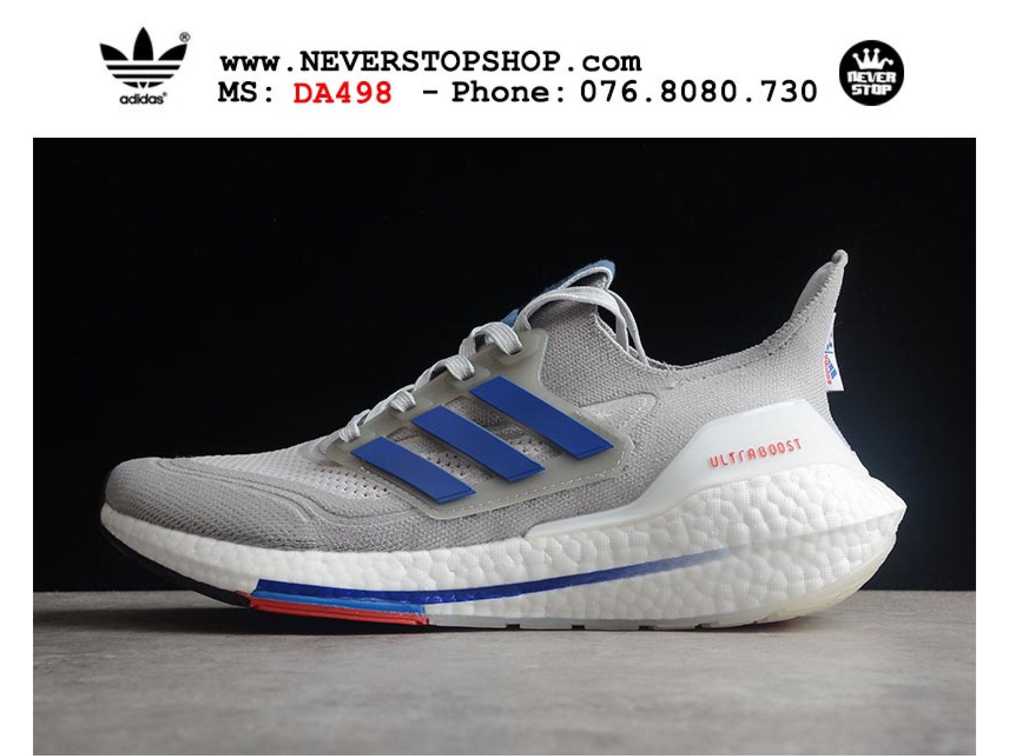 Giày thể thao ADIDAS ULTRA BOOST 7.0 GREY BLUE siêu nhẹ,