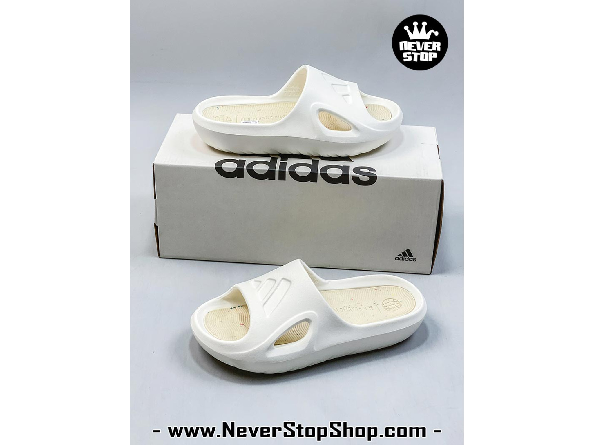 Dép thể thao ADIDAS ADICANE SLIDES CREAM WHITE nam nữ ...
