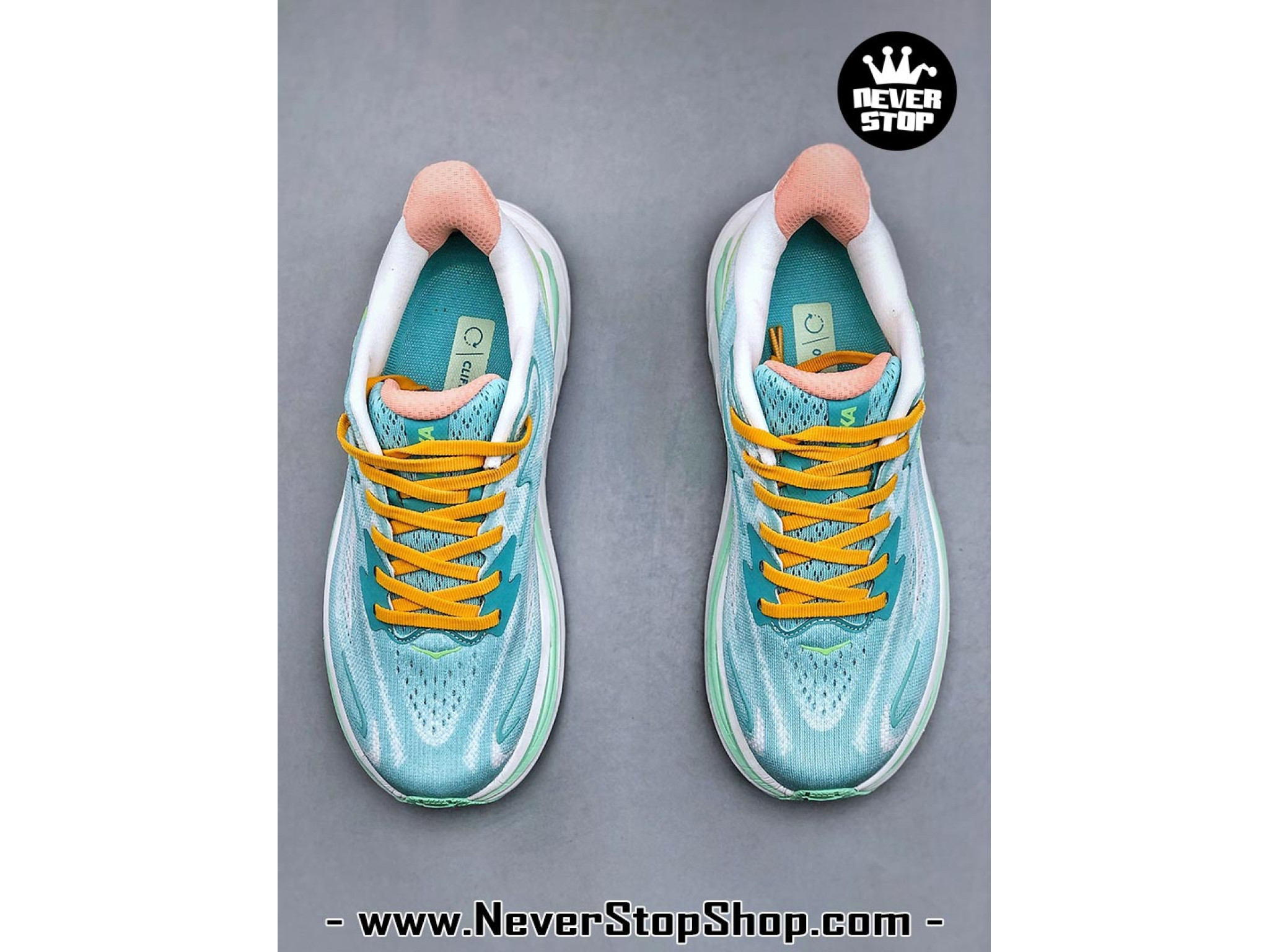 HOKA : Giày chạy bộ nam nữ HOKA CLIFTON 10 MINT GREEN ...