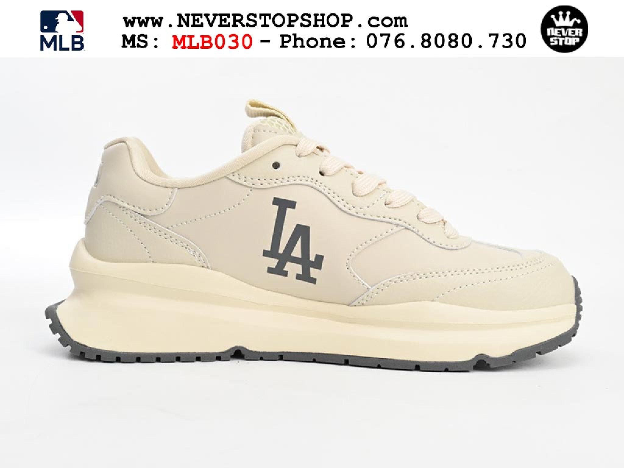 Giày MLB CHUNKY RUNNER BASIC LA LOS ANGELES WHITE GREY Hàn ...