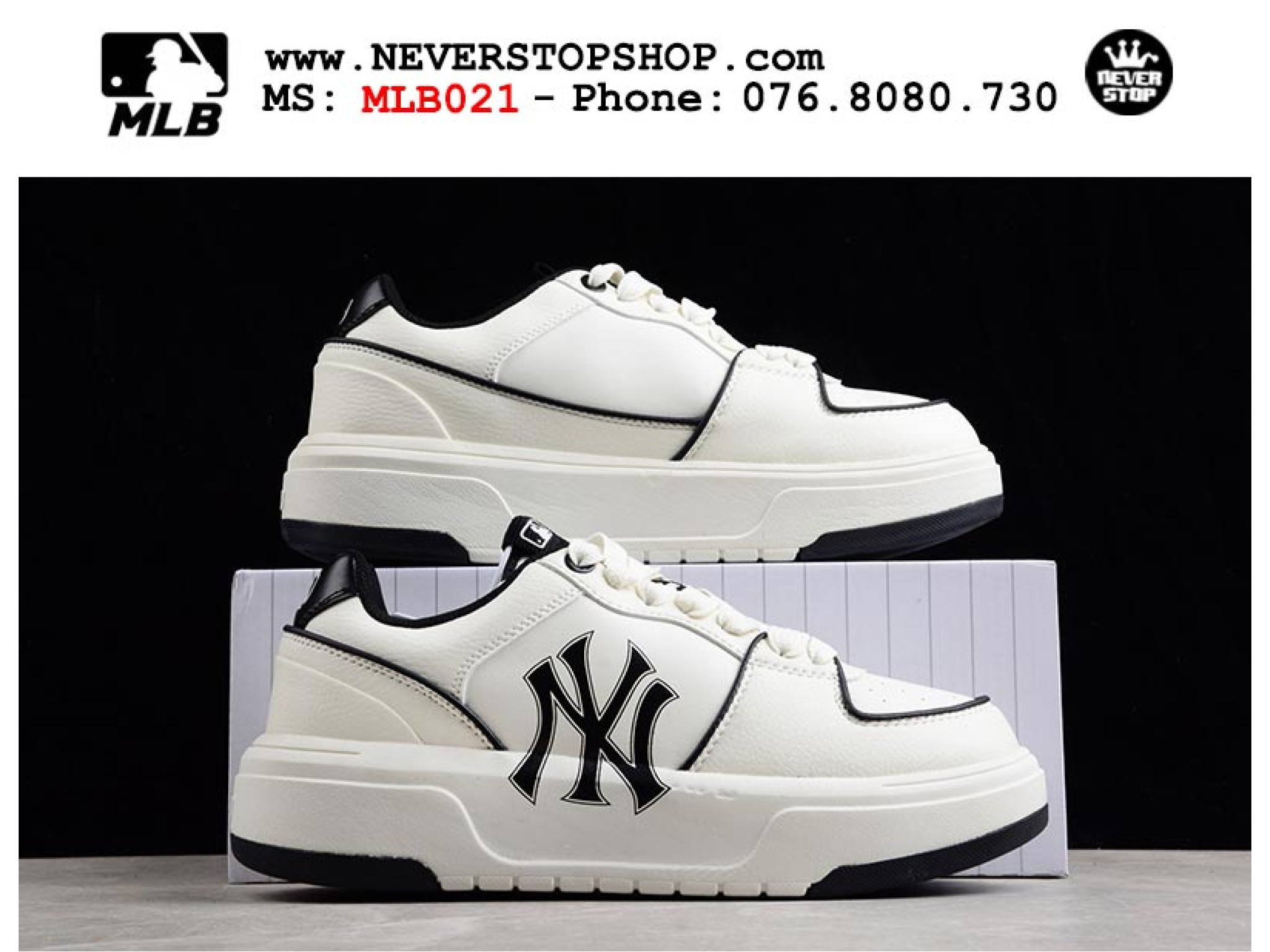 Giày (Order) : Giày MLB YANKEES CHUNKY LINER NY BLACK WHITE ...