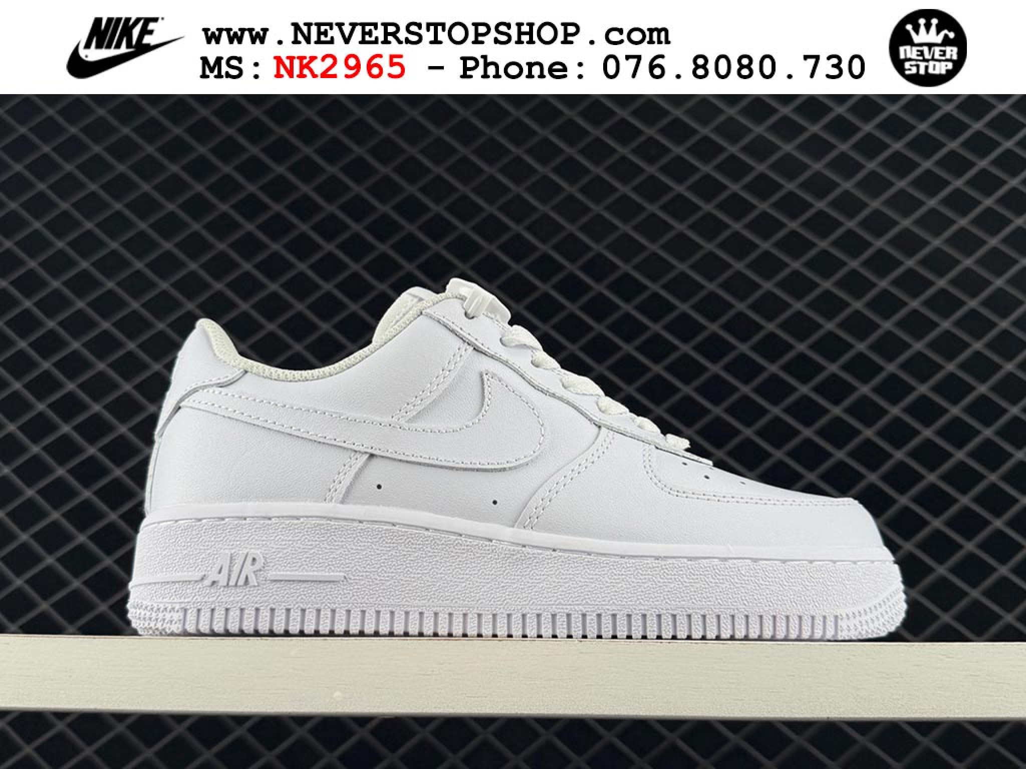 NIKE : Giày thể thao NIKE AIR FORCE 1 AF1 LOW ALL WHITE ...