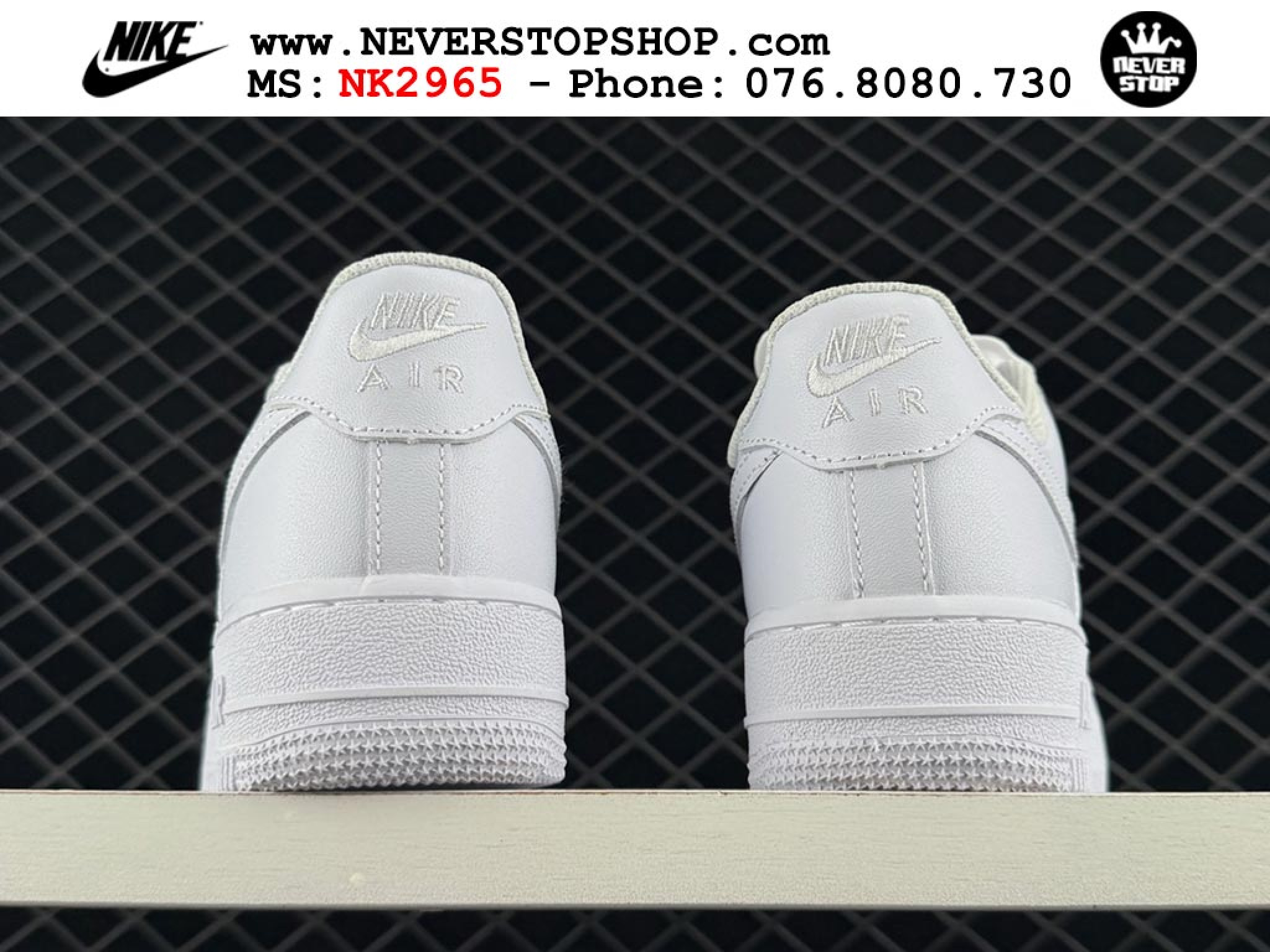 Giày thể thao NIKE AIR FORCE 1 AF1 LOW ALL WHITE nam nữ ...