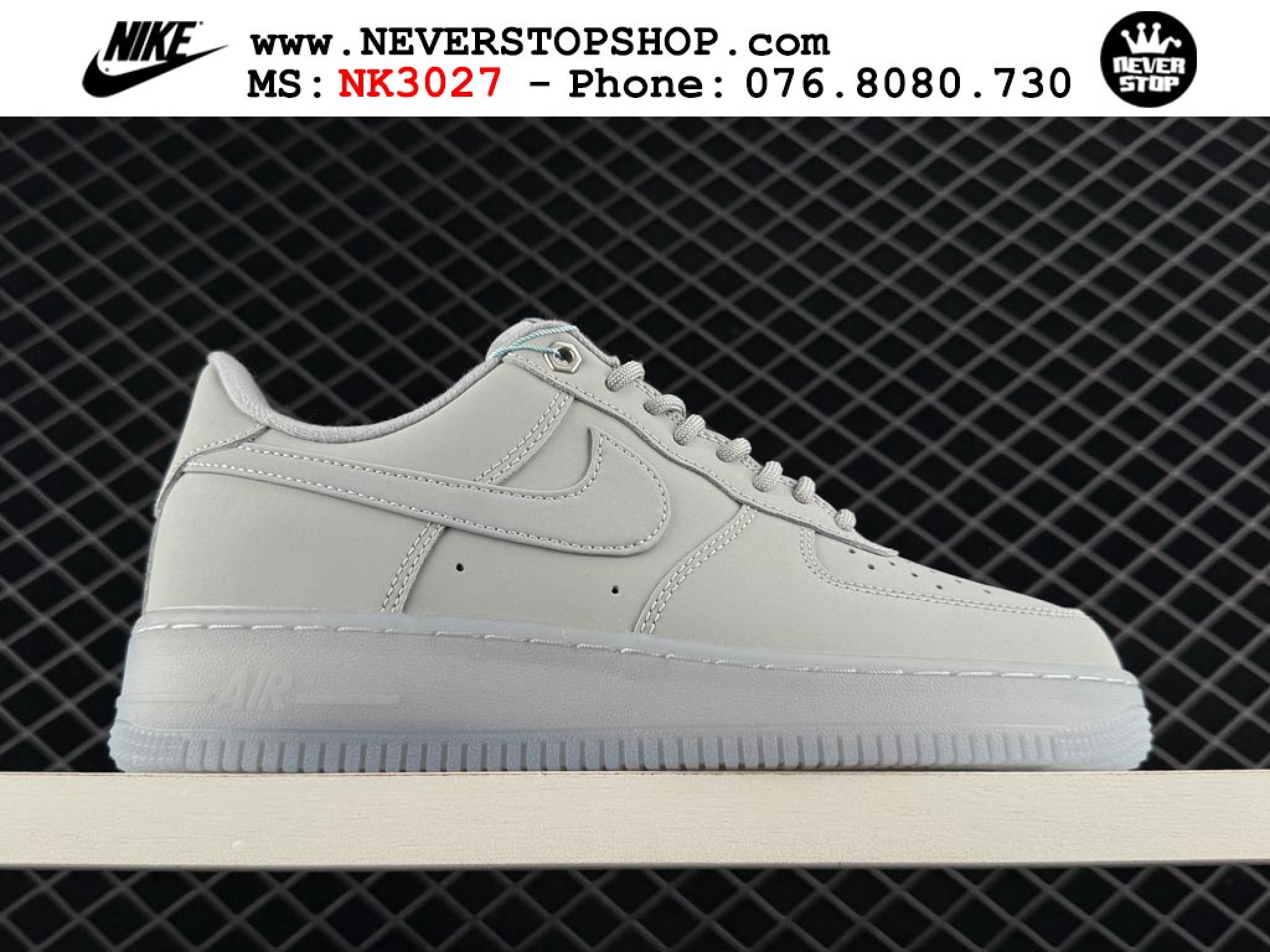 Giày thể thao NIKE AIR FORCE 1 AF1 LOW WB GREY nam nữ ...