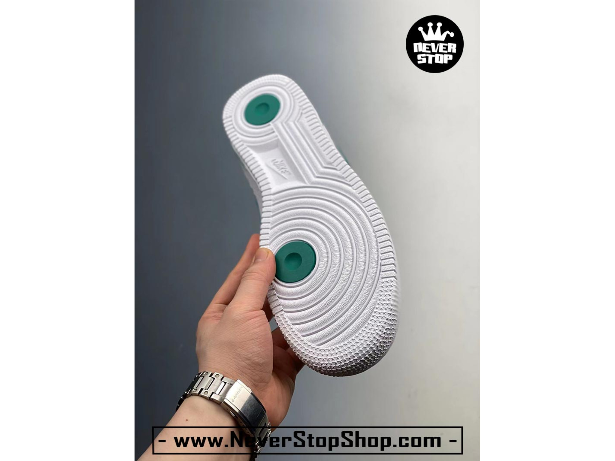 Giày thể thao NIKE AIR FORCE 1 AF1 LOW 40TH SAIL MALACHITE ...