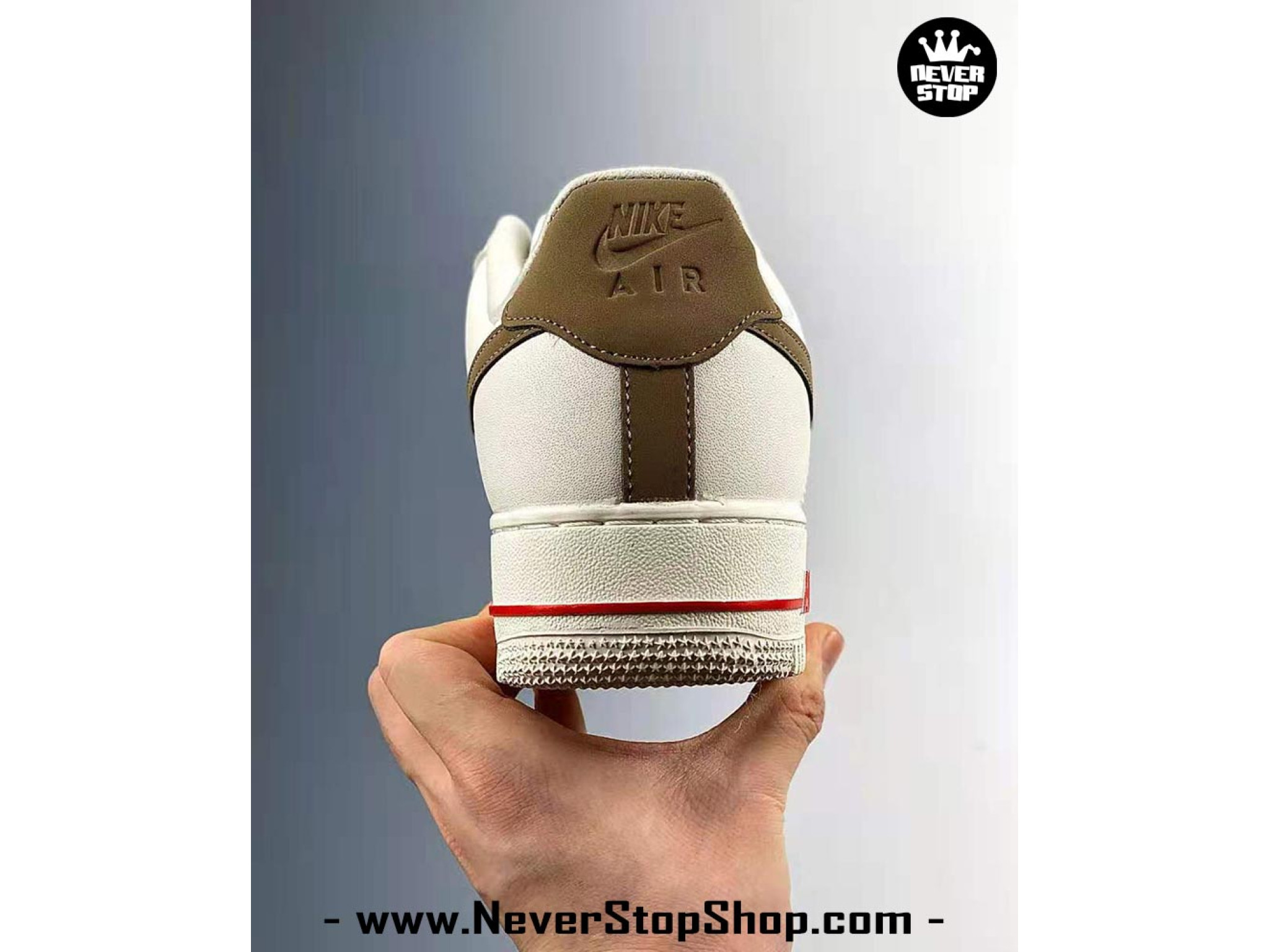 Giày thể thao NIKE AIR FORCE 1 AF1 LOW WHITE BROWN nam ...