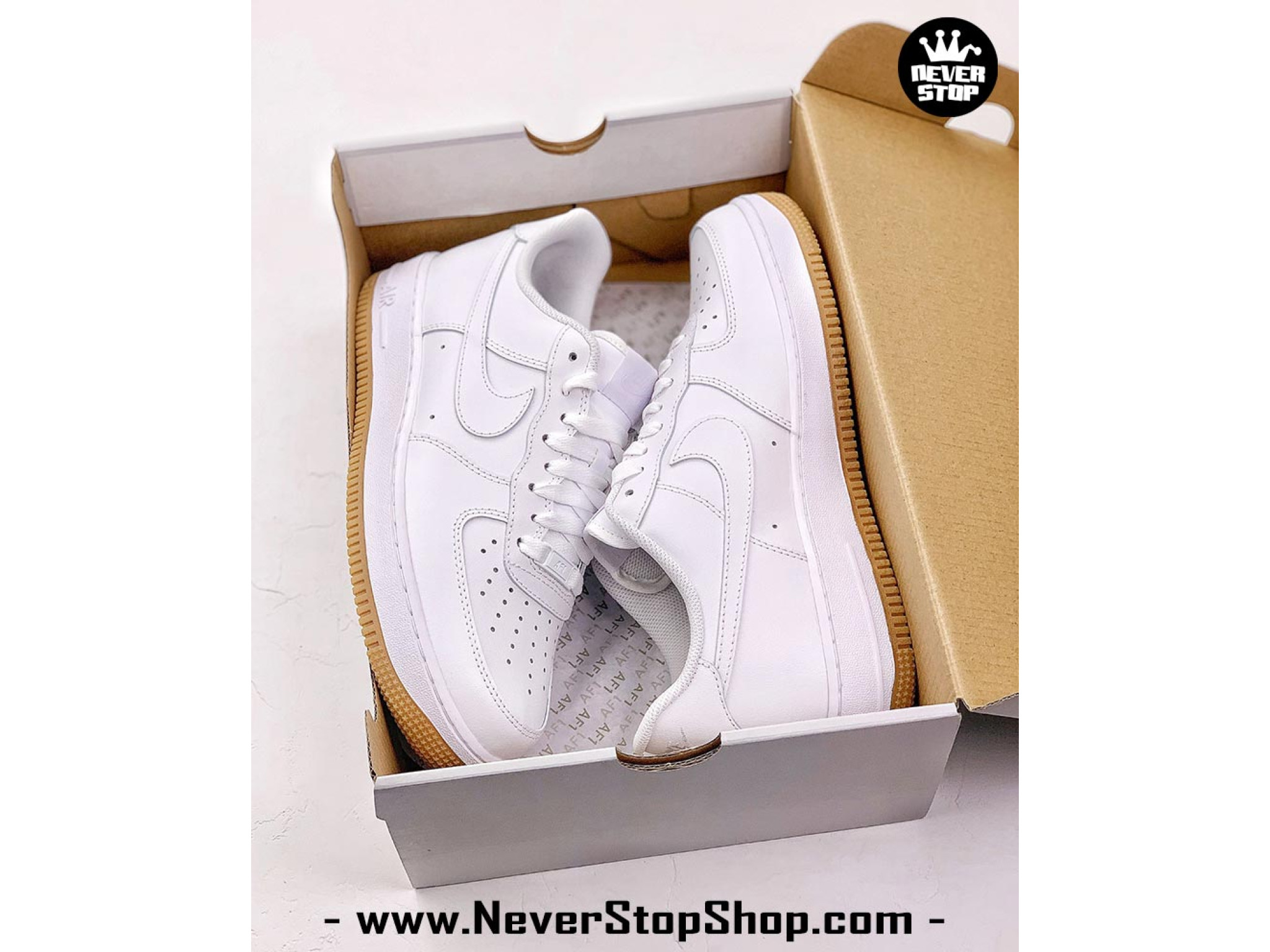 Giày thể thao NIKE AIR FORCE 1 AF1 LOW WHITE GUM nam nữ ...