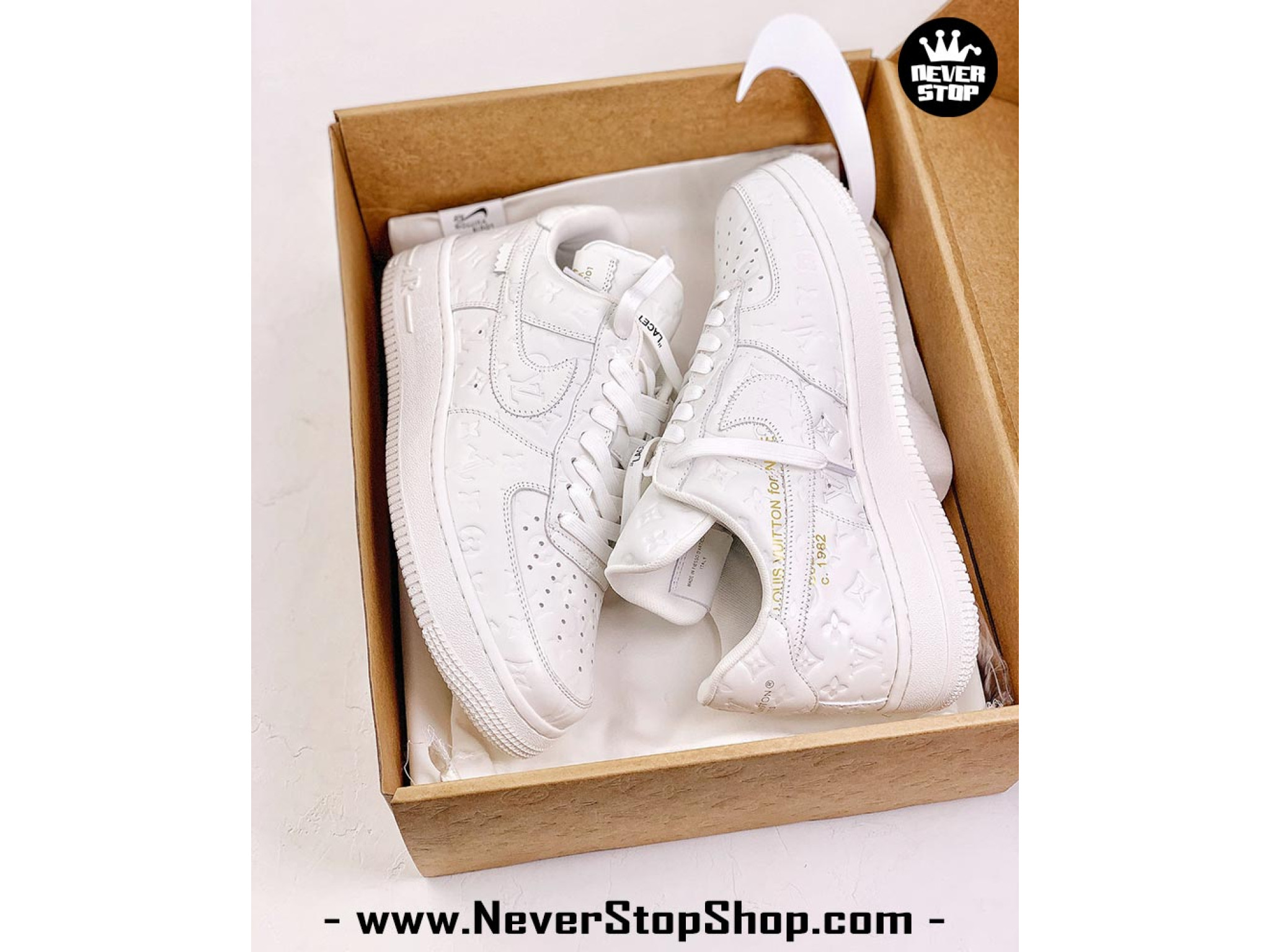 Giày thể thao NIKE AIR FORCE 1 AF1 LOW WHITE LV LOUIS ...