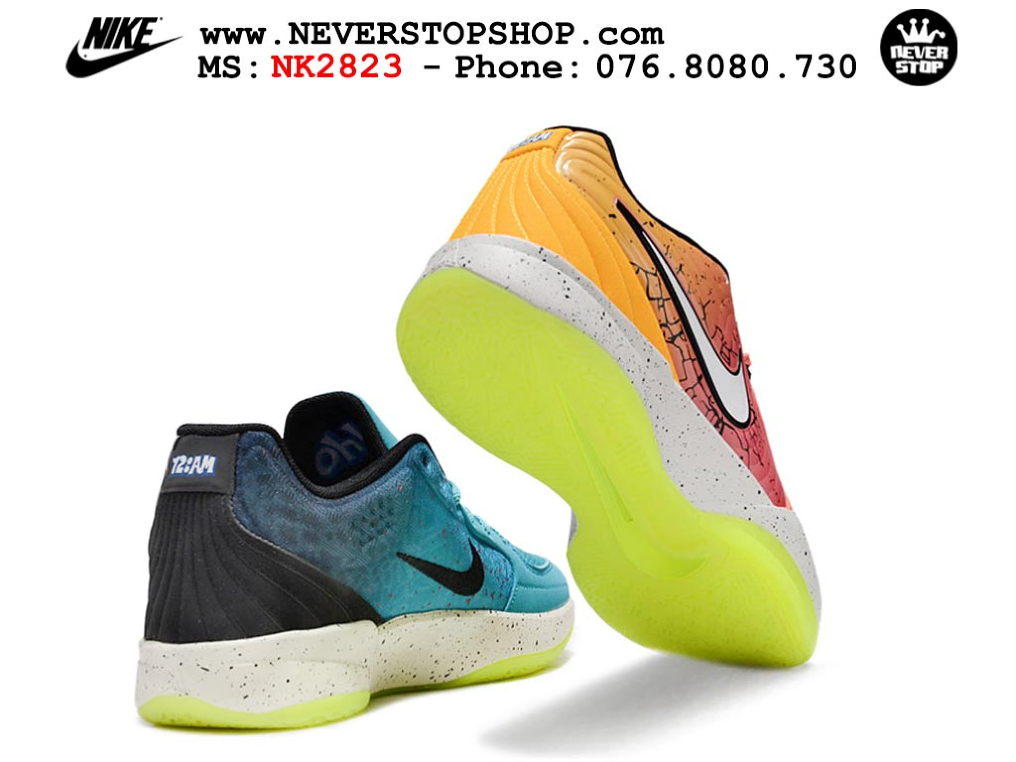 Giày bóng rổ nam nữ NIKE JA 2 KOOL AID MISMATCH cổ ...