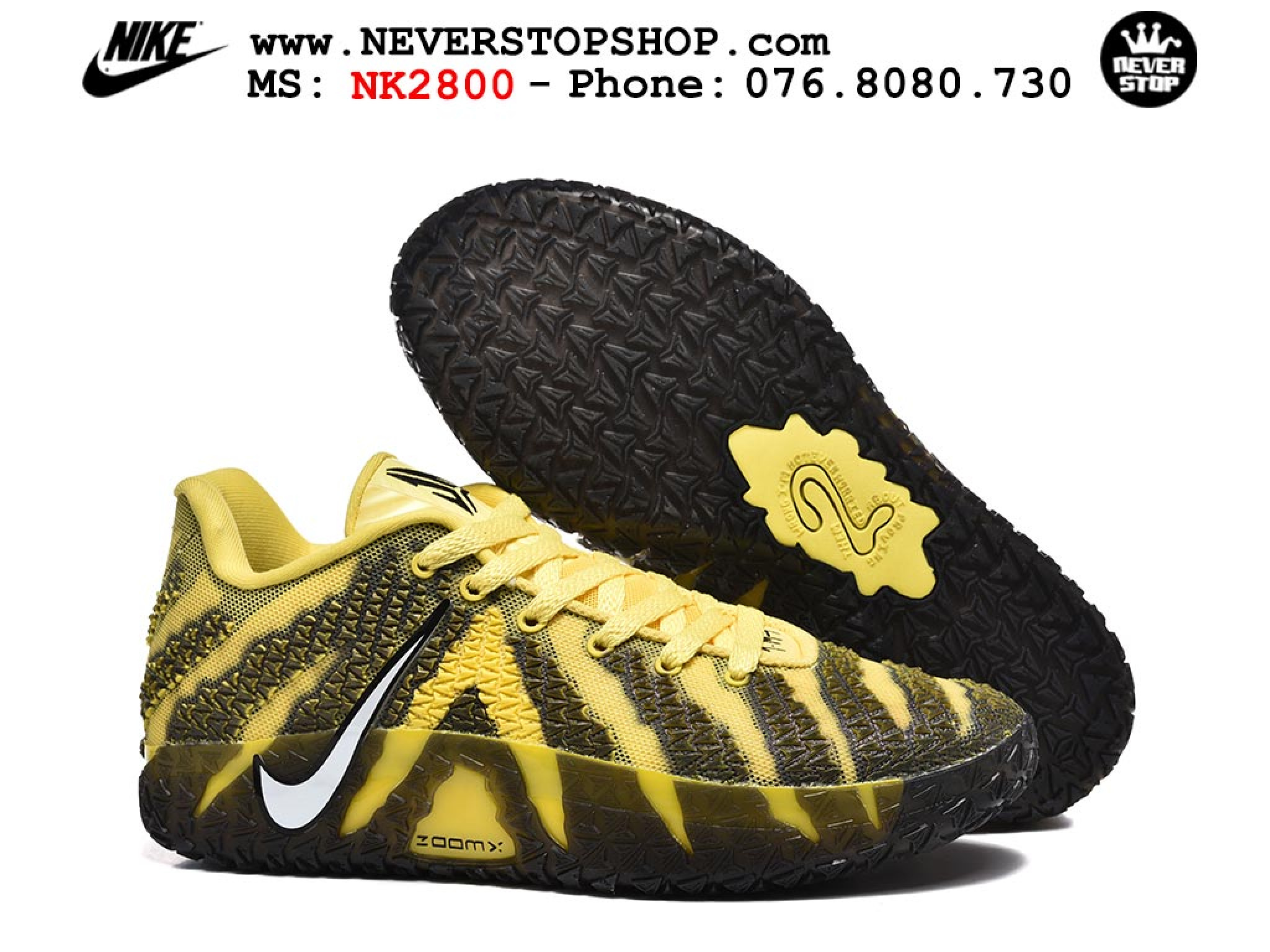 Giày bóng rổ nam nữ NIKE JA 3 BLACK YELLOW thể thao ...