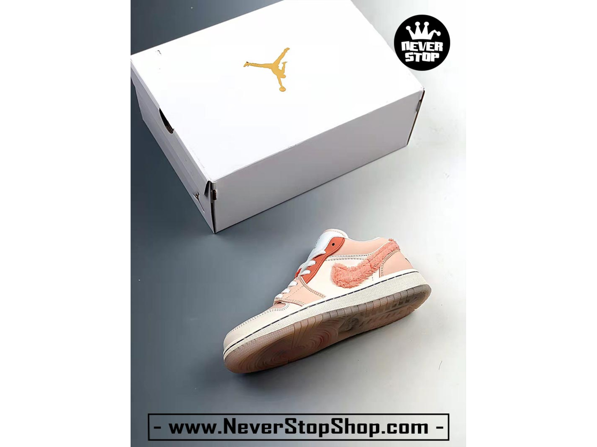 NIKE : Giày NIKE AIR JORDAN 1 LOW PINK MIGHTY SWOOSHERS ...