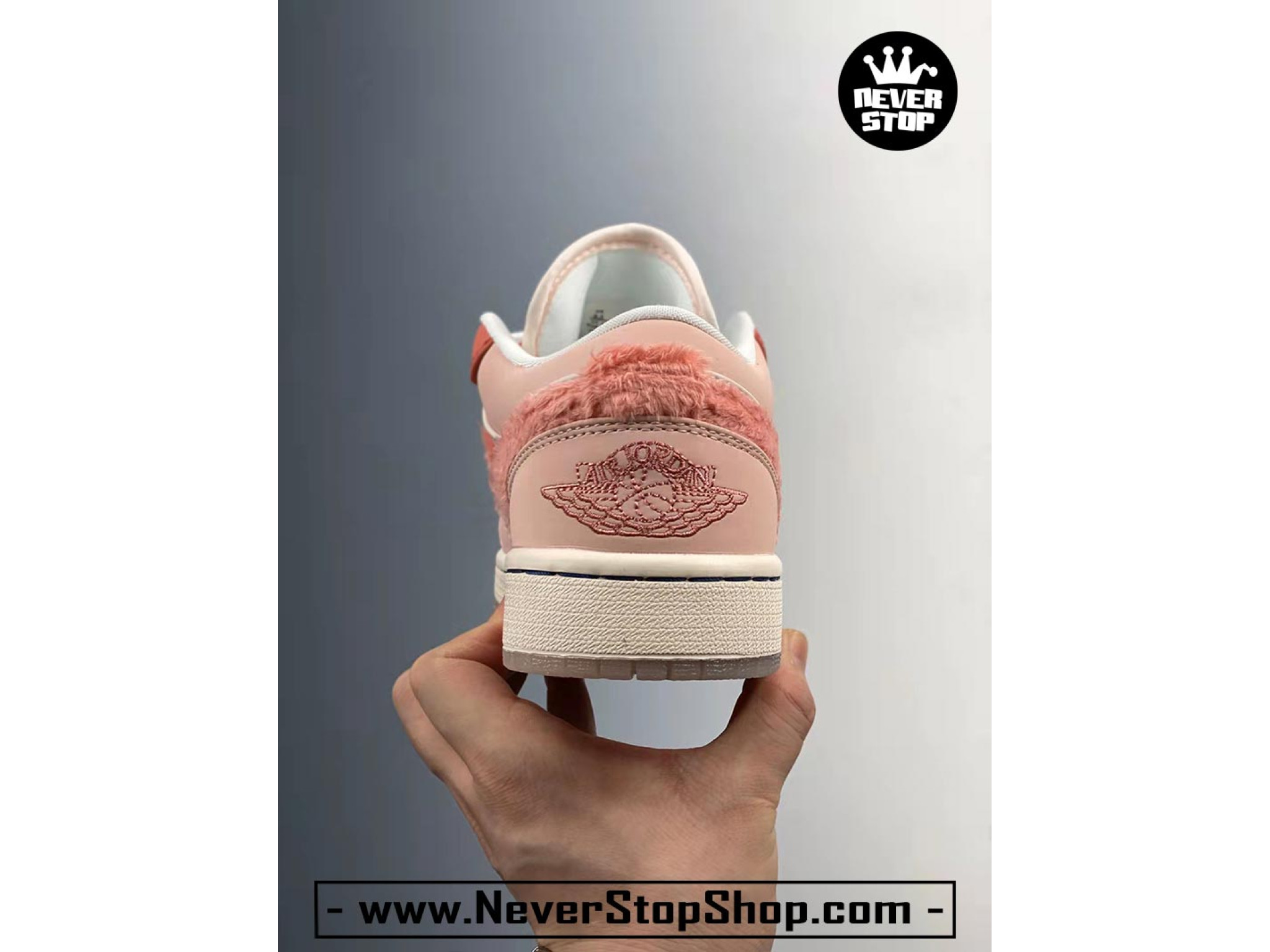 NIKE : Giày NIKE AIR JORDAN 1 LOW PINK MIGHTY SWOOSHERS ...