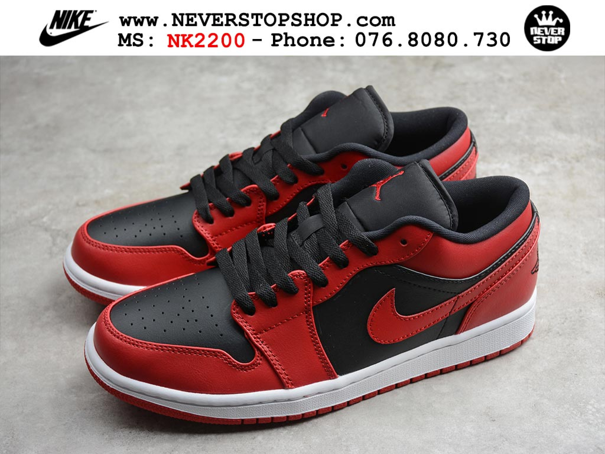Giày NIKE AIR JORDAN 1 LOW REVERSE BRED cổ thấp bản ...