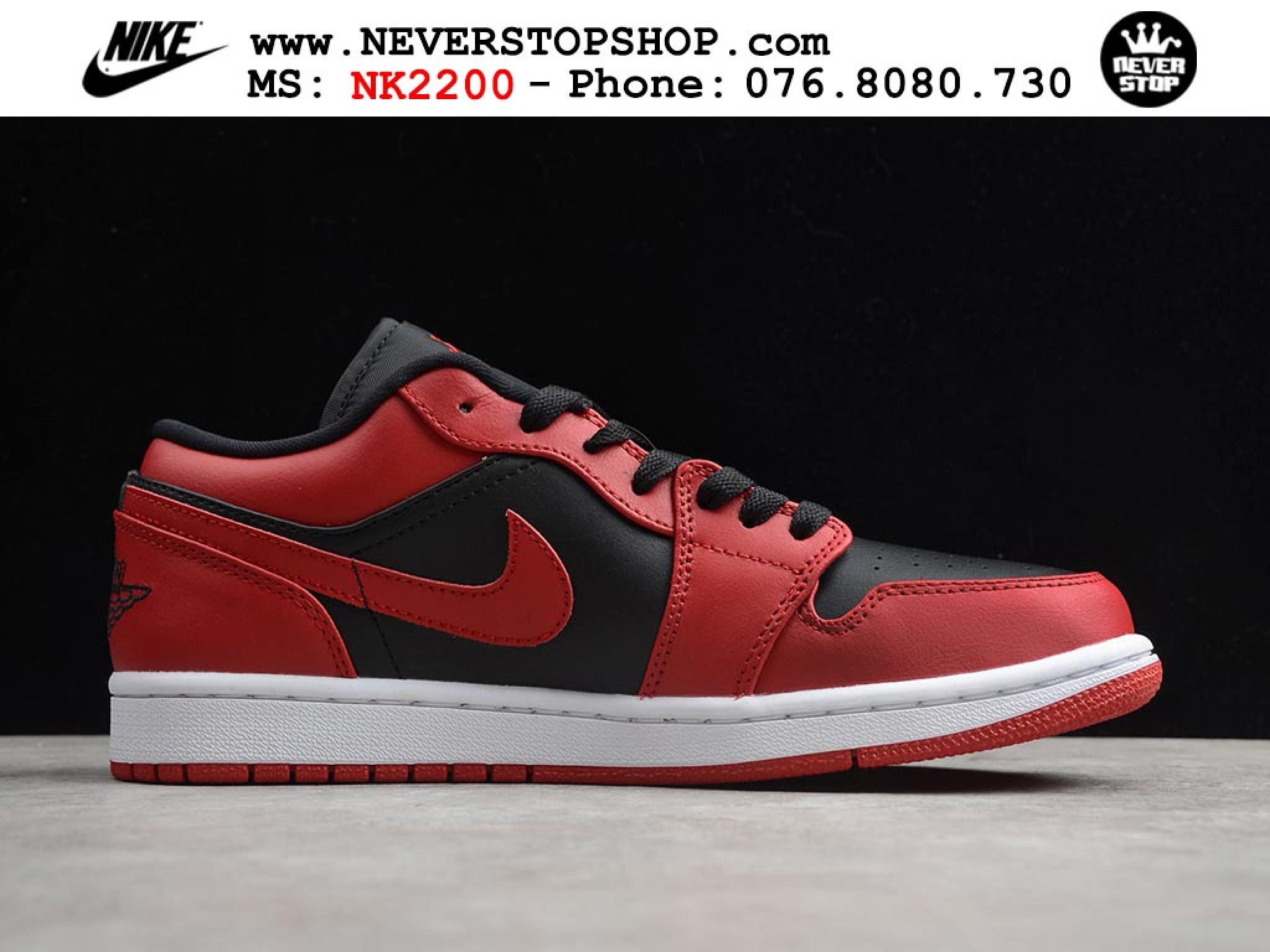 Giày NIKE AIR JORDAN 1 LOW REVERSE BRED cổ thấp bản ...