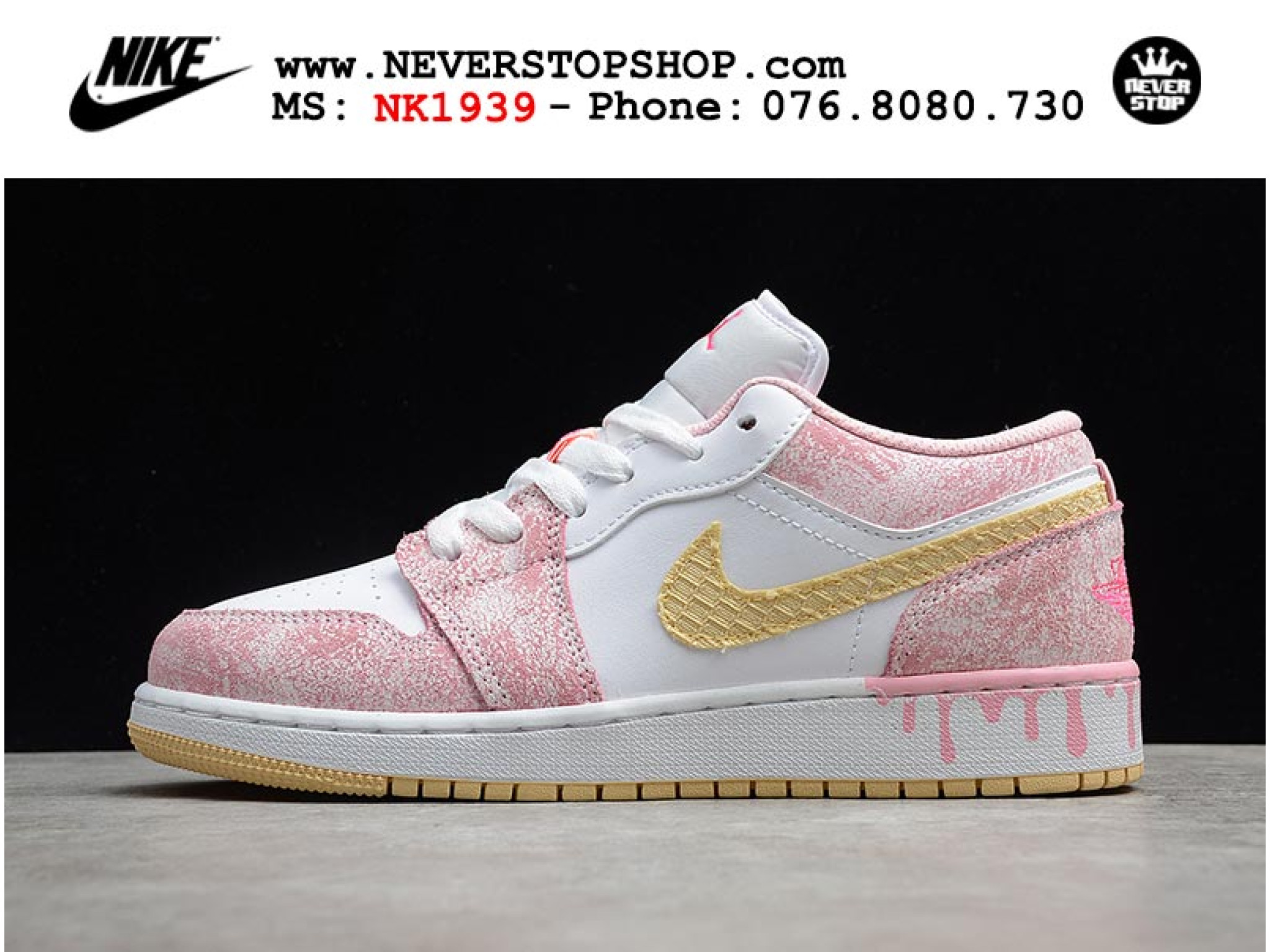 Giày NIKE AIR JORDAN 1 LOW STRAWBERRY ICE CREAM bản replica ...