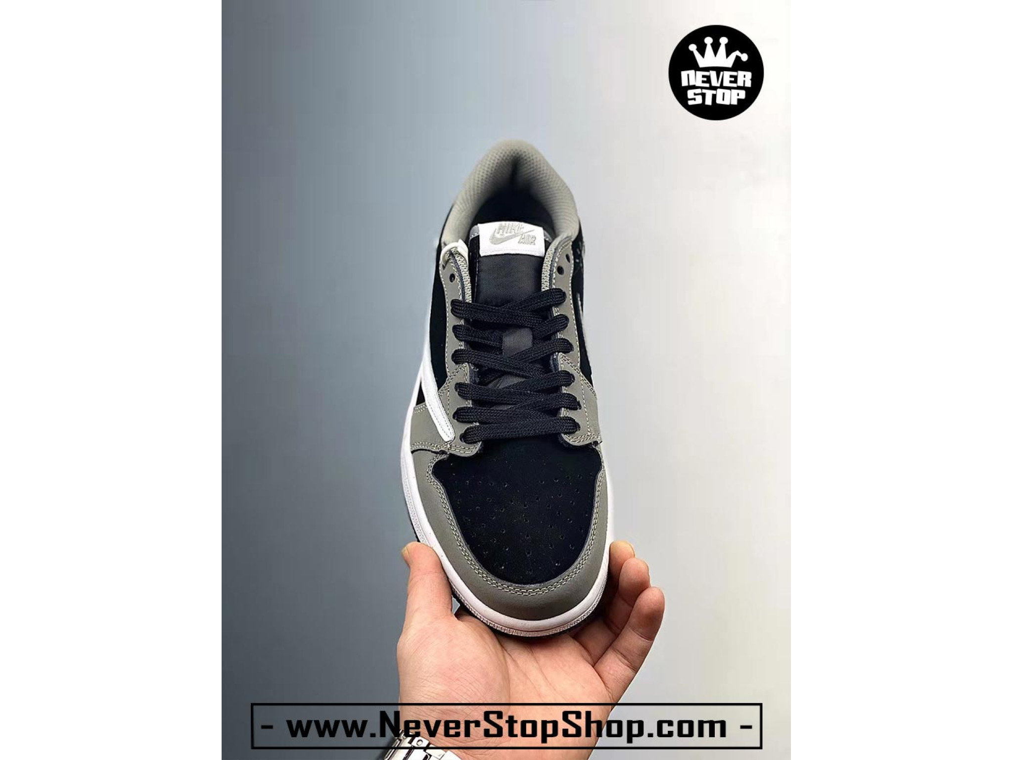 Giày NIKE AIR JORDAN 1 LOW TRAVIS SCOTT BLACK DARK GREY ...