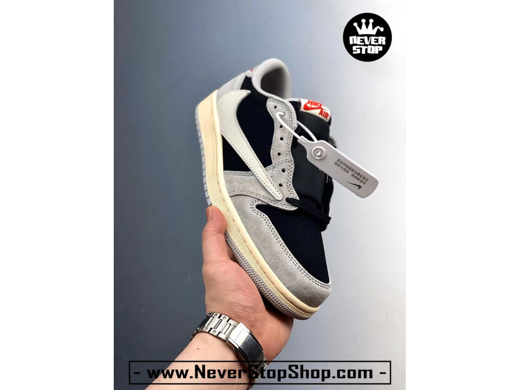 Giày NIKE AIR JORDAN 1 LOW TRAVIS SCOTT BLACK GREY bản ...