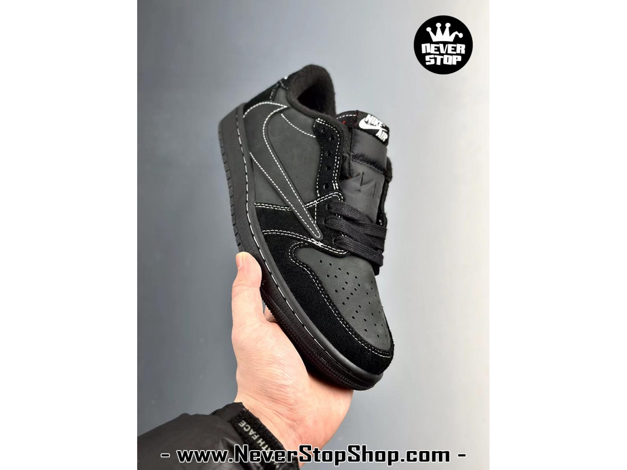 Giày NIKE AIR JORDAN 1 LOW TRAVIS SCOTT BLACK PHANTOM cổ ...