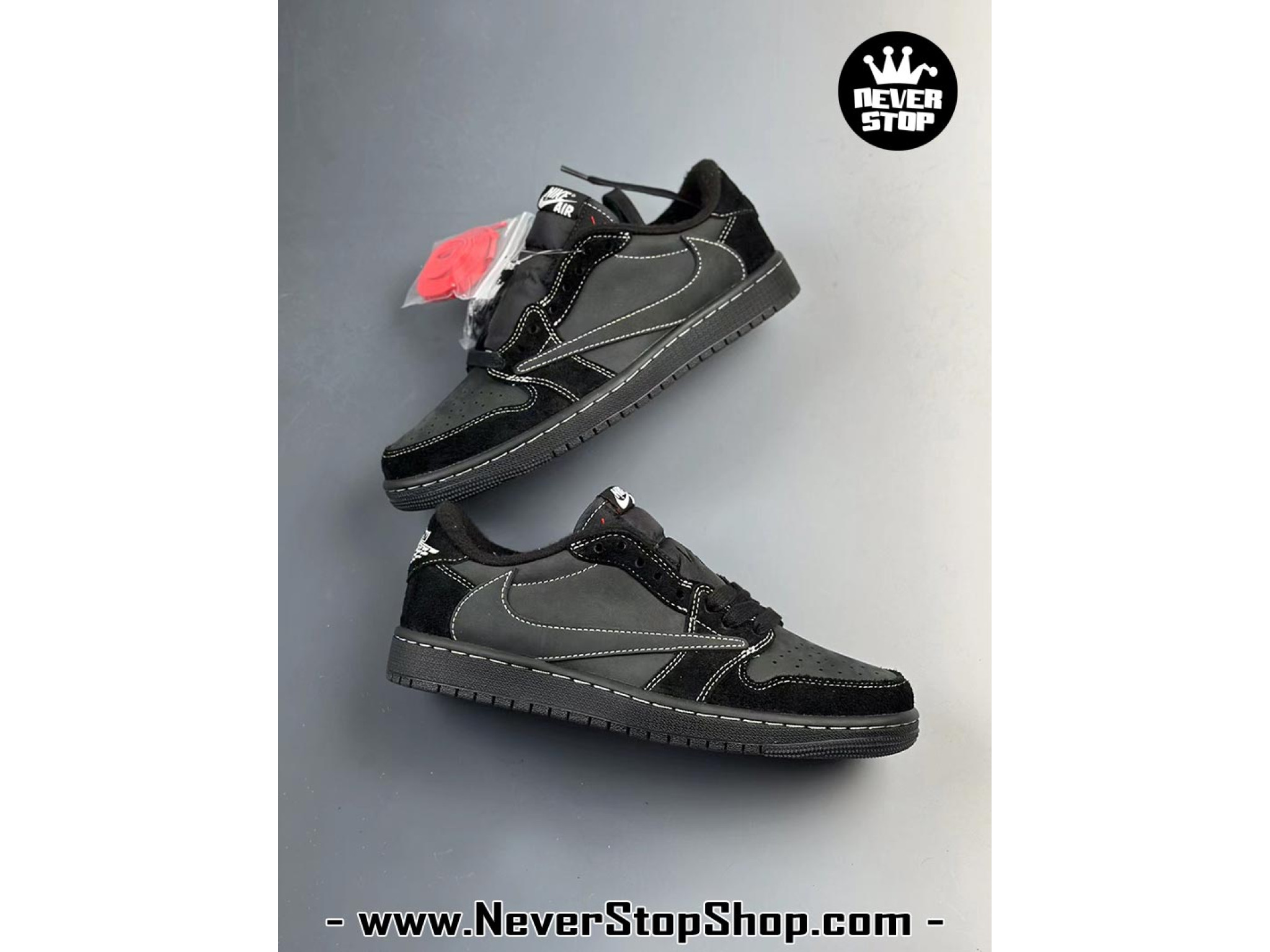 Giày NIKE AIR JORDAN 1 LOW TRAVIS SCOTT BLACK PHANTOM cổ ...