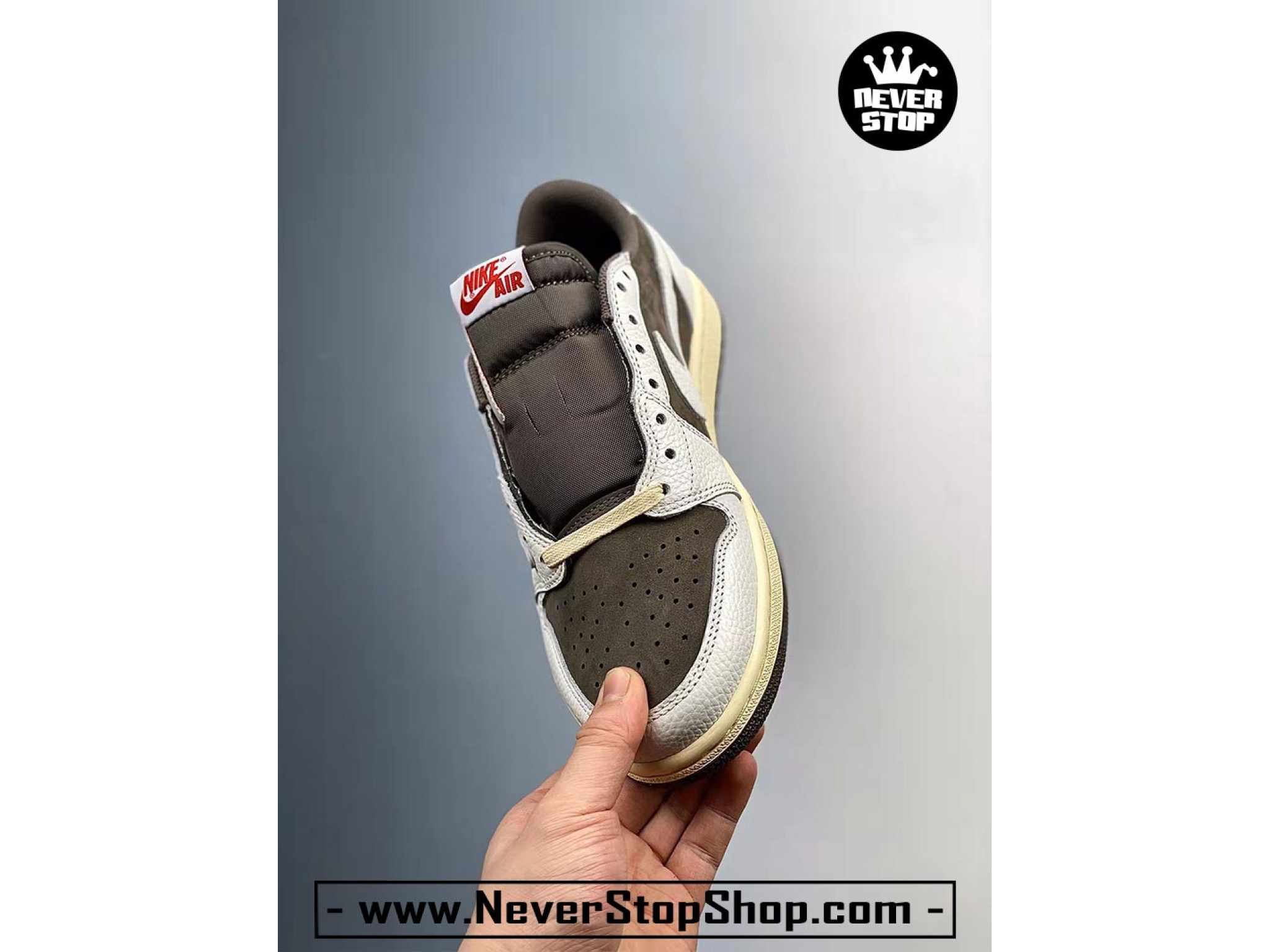 Giày NIKE AIR JORDAN 1 LOW TRAVIS SCOTT REVERSE MOCHA bản ...