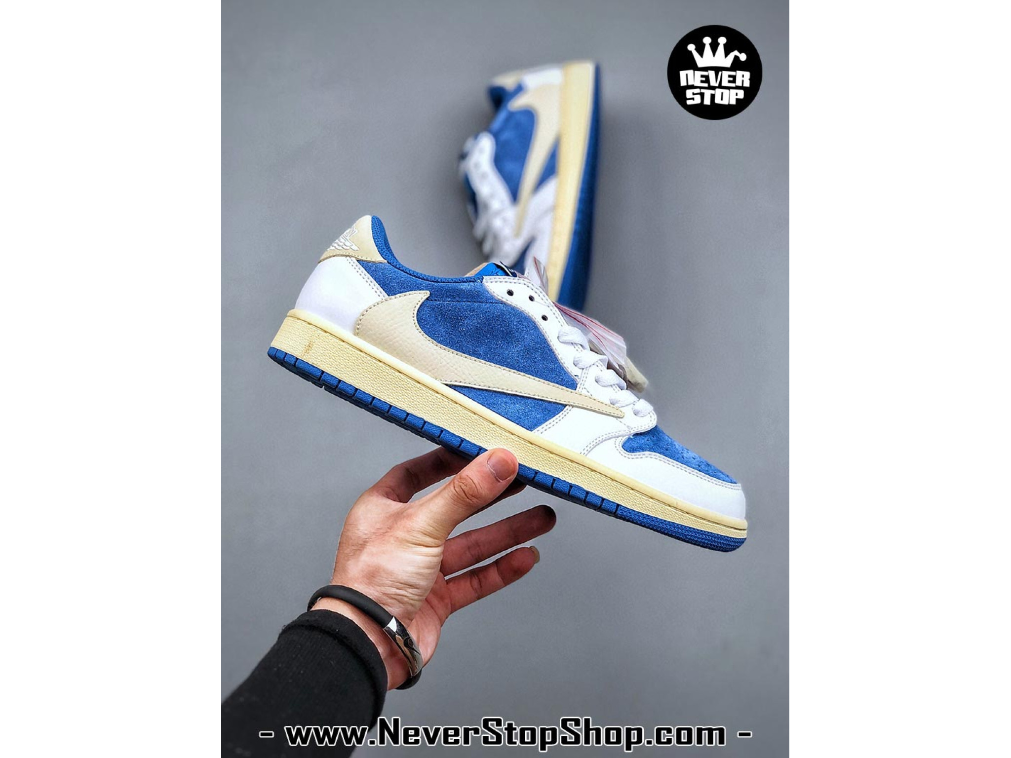 Giày NIKE AIR JORDAN 1 LOW TRAVIS SCOTT UNC BLUE cổ thấp ...
