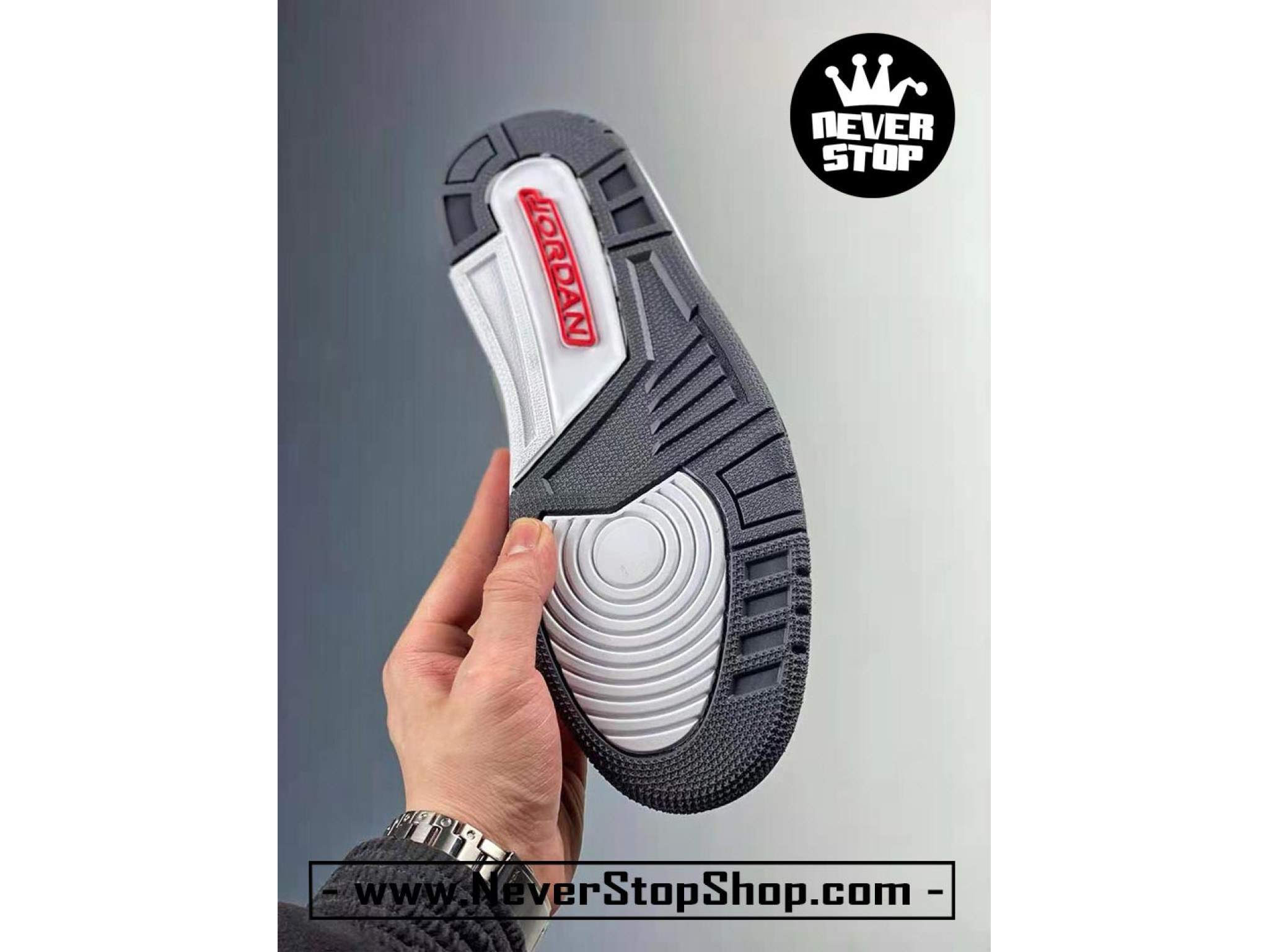 Giày (Order) : Giày bóng rổ NIKE JORDAN 3 COOL GREY ...