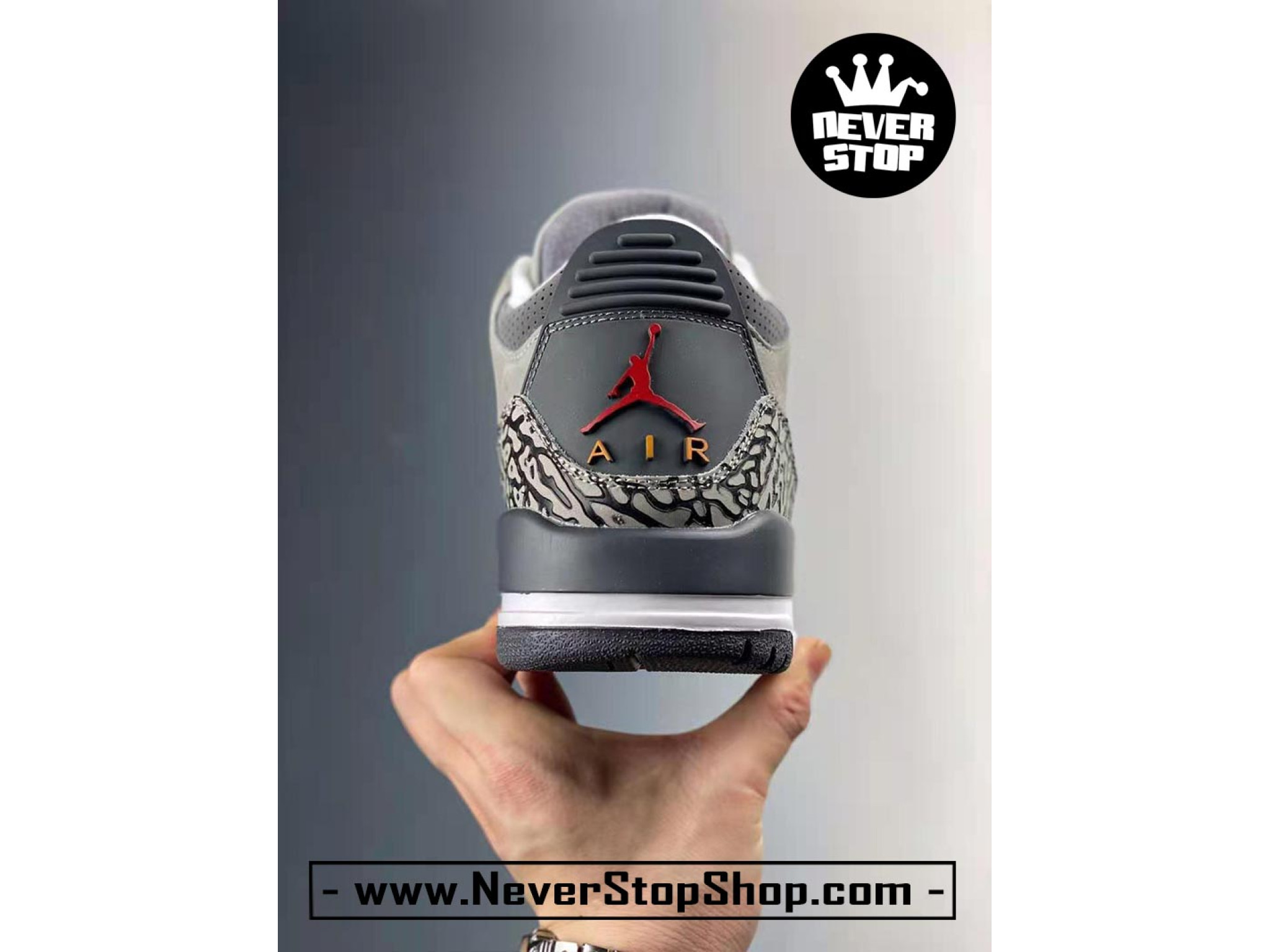 Giày (Order) : Giày bóng rổ NIKE JORDAN 3 COOL GREY ...