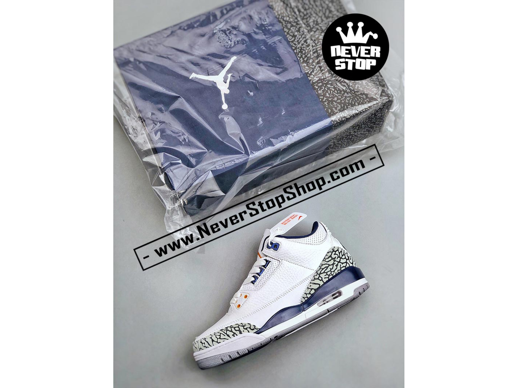 Giày bóng rổ NIKE JORDAN 3 WIZARDS cổ cao hàng replica ...