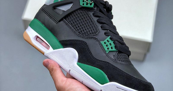 Giày thể thao NIKE AIR JORDAN 4 JD4 BLACK GREEN nam nữ ...