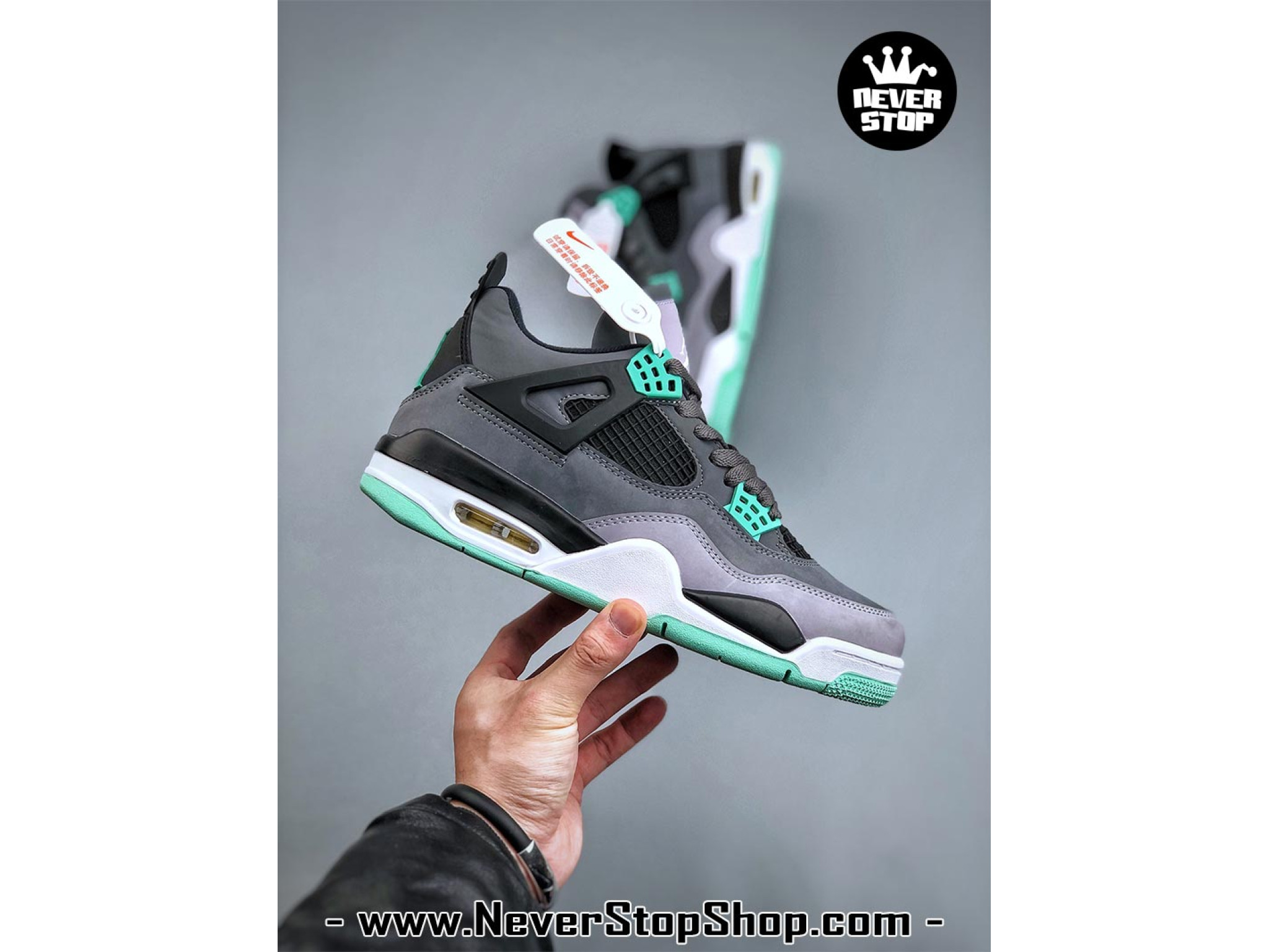 Giày thể thao NIKE AIR JORDAN 4 JD4 GREEN GLOW nam nữ ...