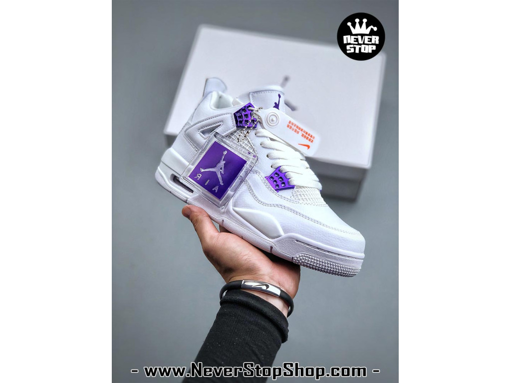 NIKE : Giày thể thao NIKE AIR JORDAN 4 JD4 METALLIC PURPLE ...