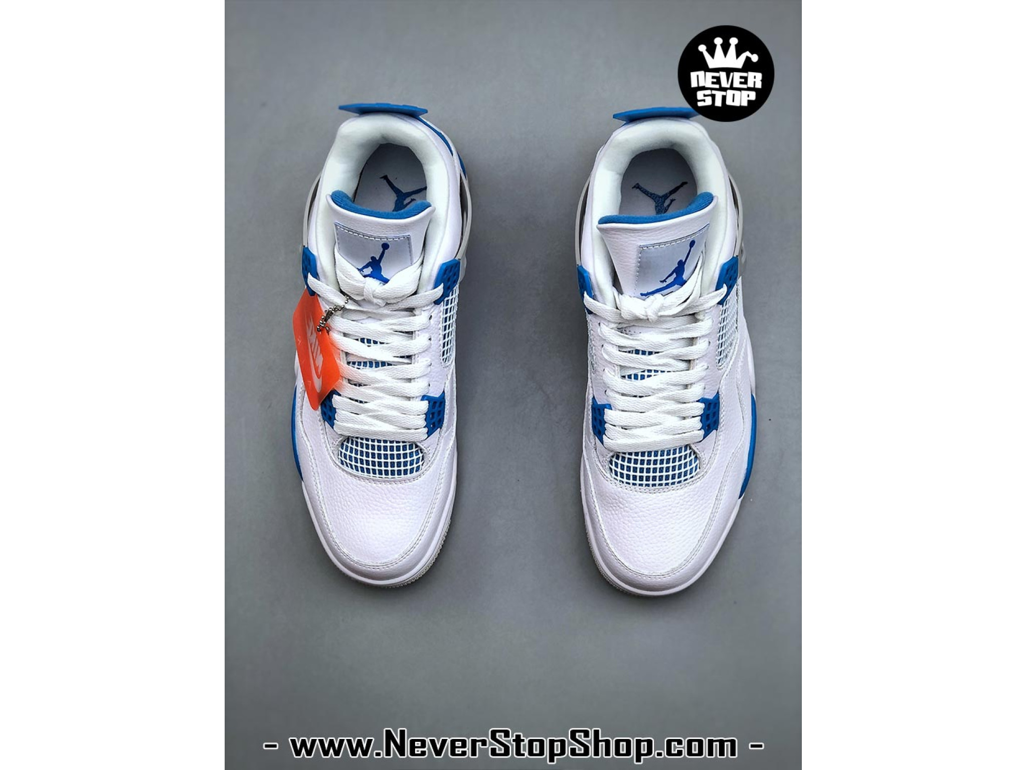 Giày thể thao NIKE AIR JORDAN 4 JD4 MILITARY BLUE nam ...