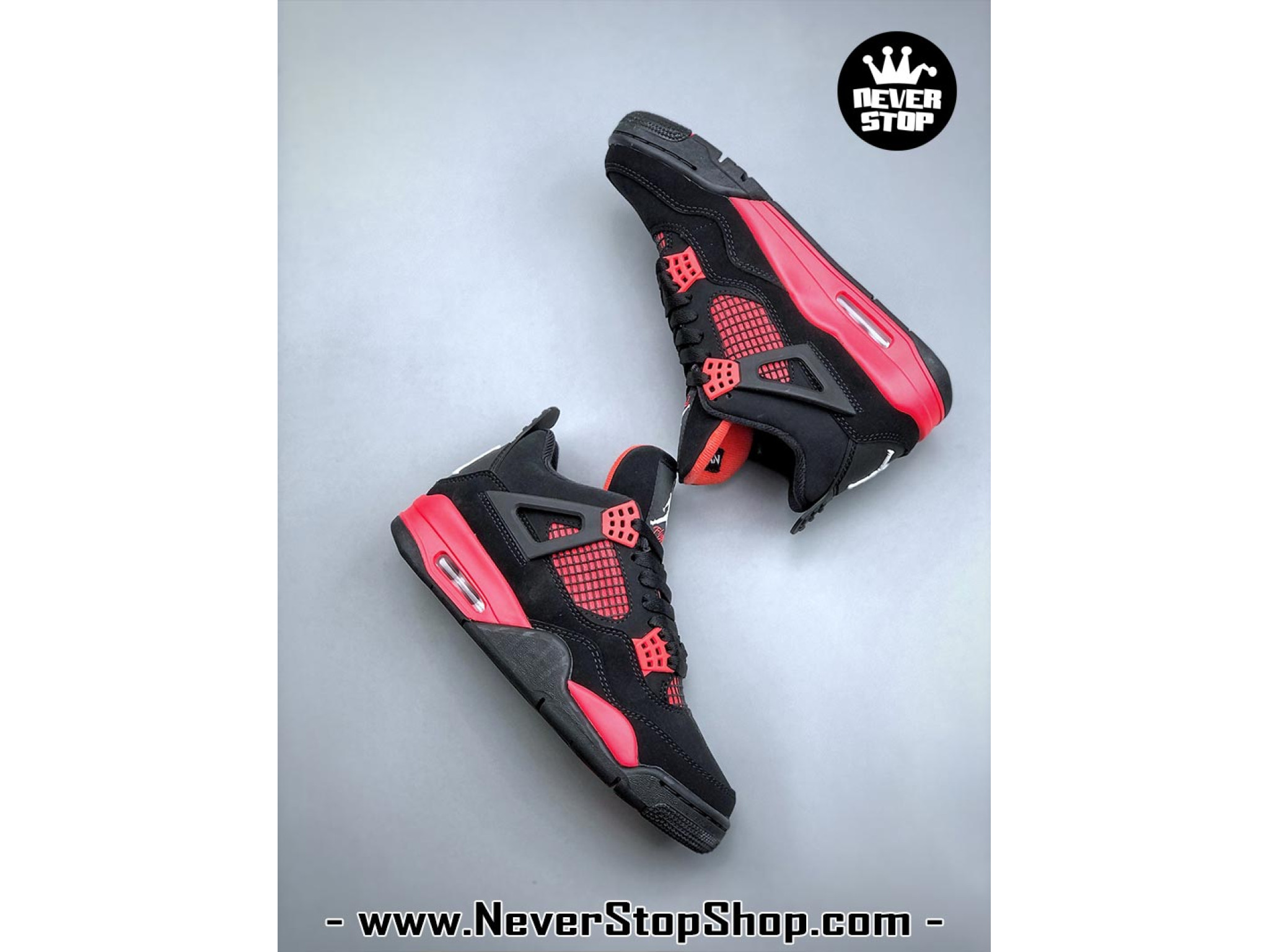 Giày thể thao NIKE AIR JORDAN 4 JD4 RED THUNDER nam nữ ...