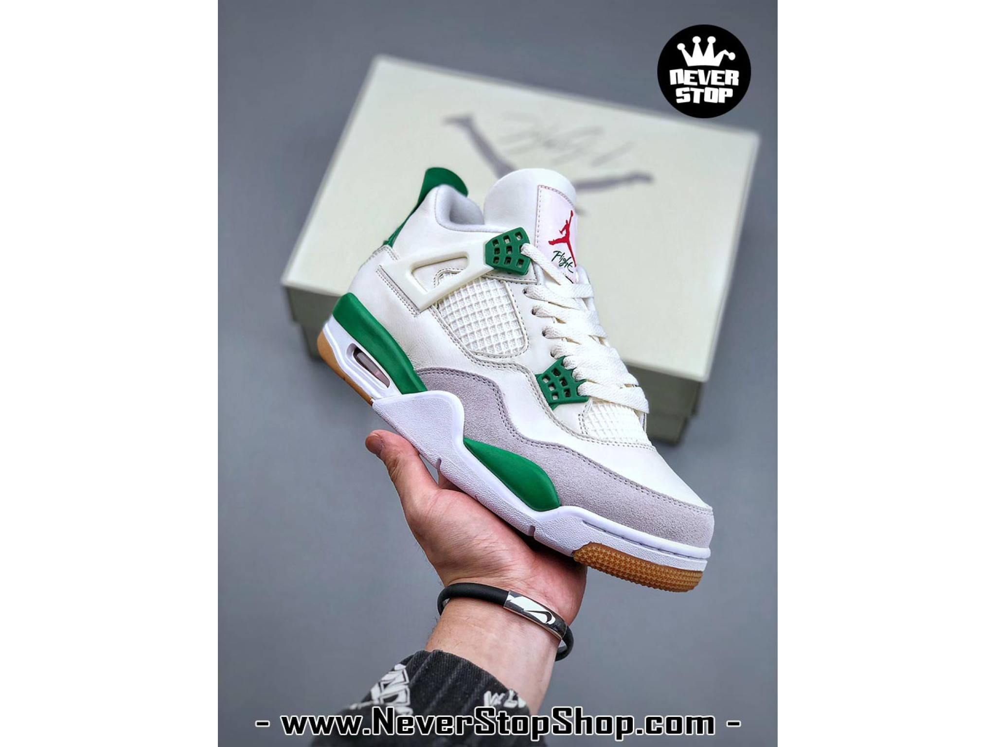 Giày thể thao NIKE AIR JORDAN 4 JD4 SB PINE GREEN nam ...