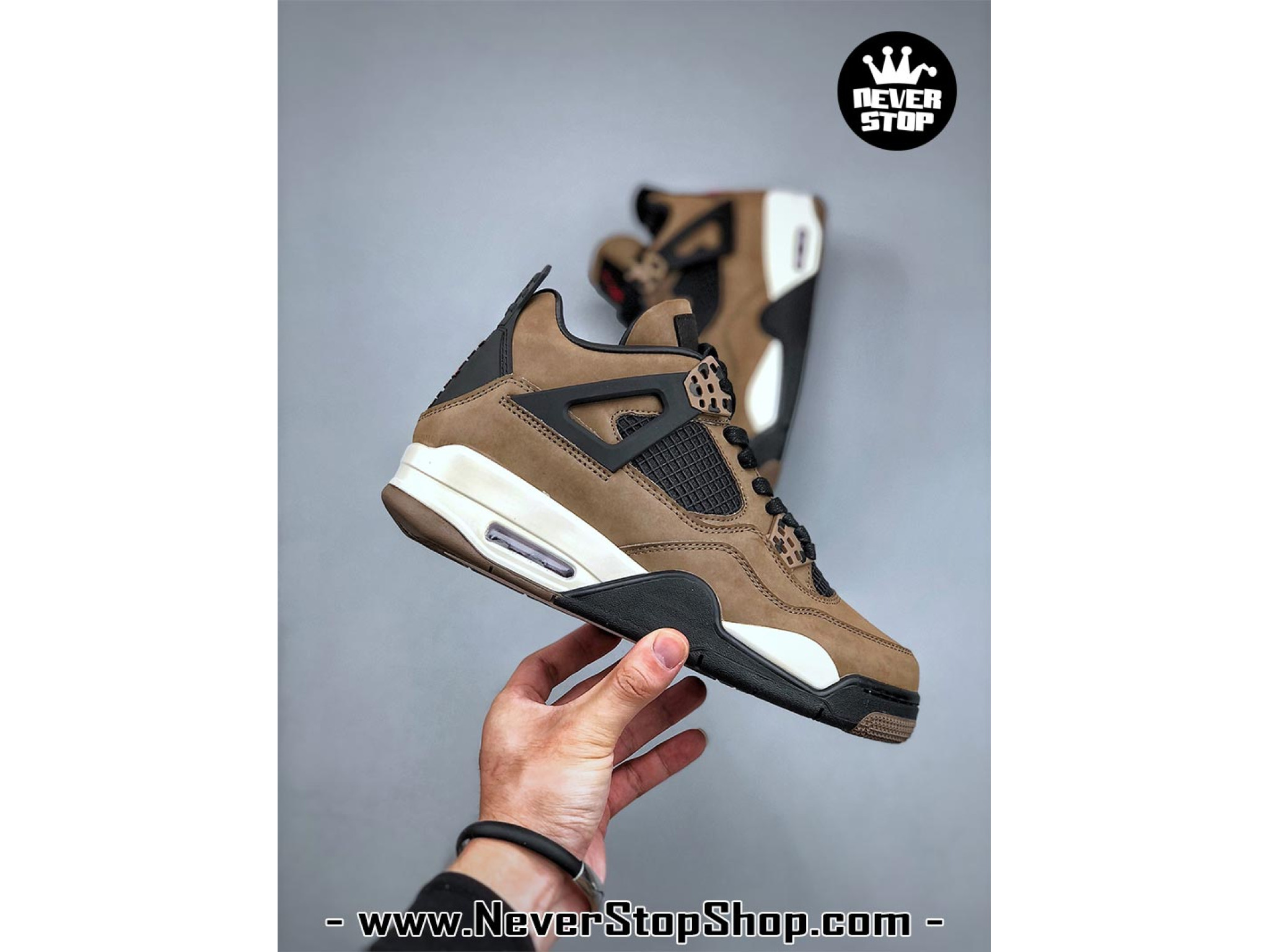 Giày thể thao NIKE AIR JORDAN 4 JD4 TRAVIS SCOTT OLIVE ...