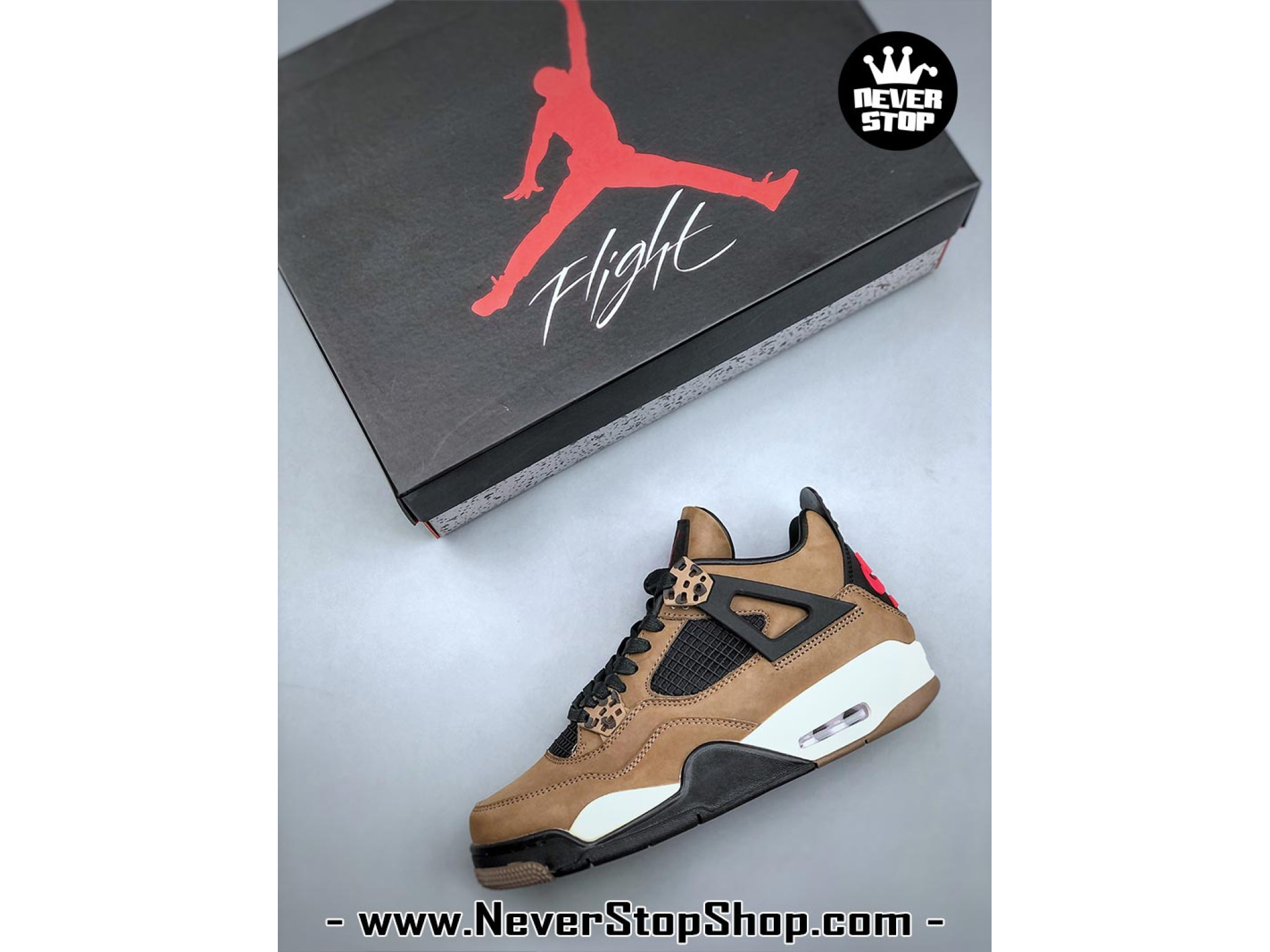 Giày thể thao NIKE AIR JORDAN 4 JD4 TRAVIS SCOTT OLIVE ...