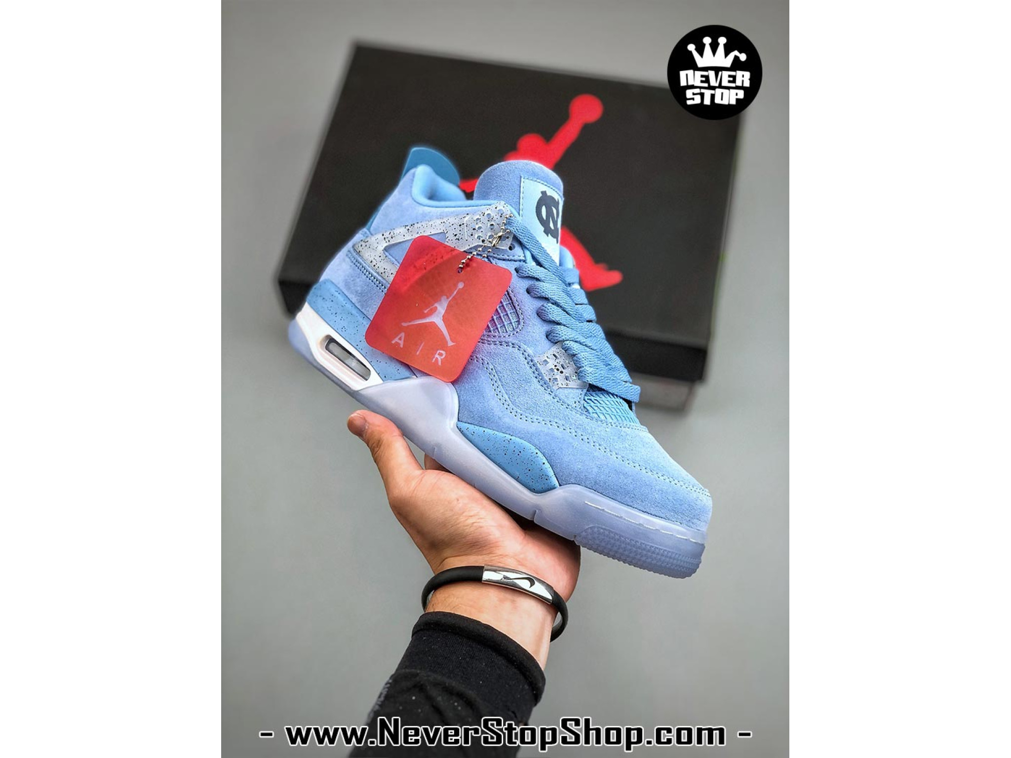 Nike Jordan 4 : Giày thể thao NIKE AIR JORDAN 4 JD4 UNC ...