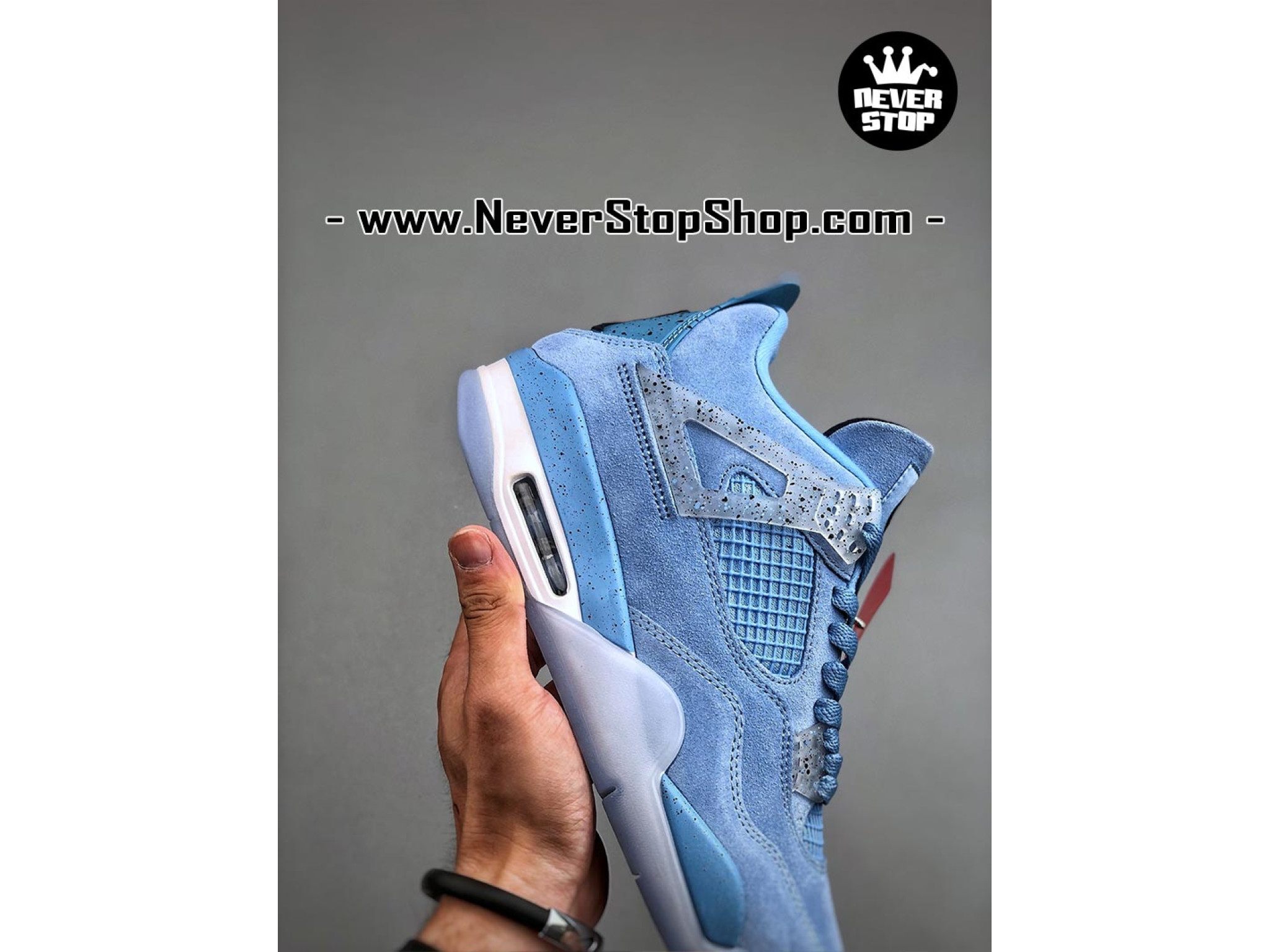 Nike Jordan 4 : Giày thể thao NIKE AIR JORDAN 4 JD4 UNC ...