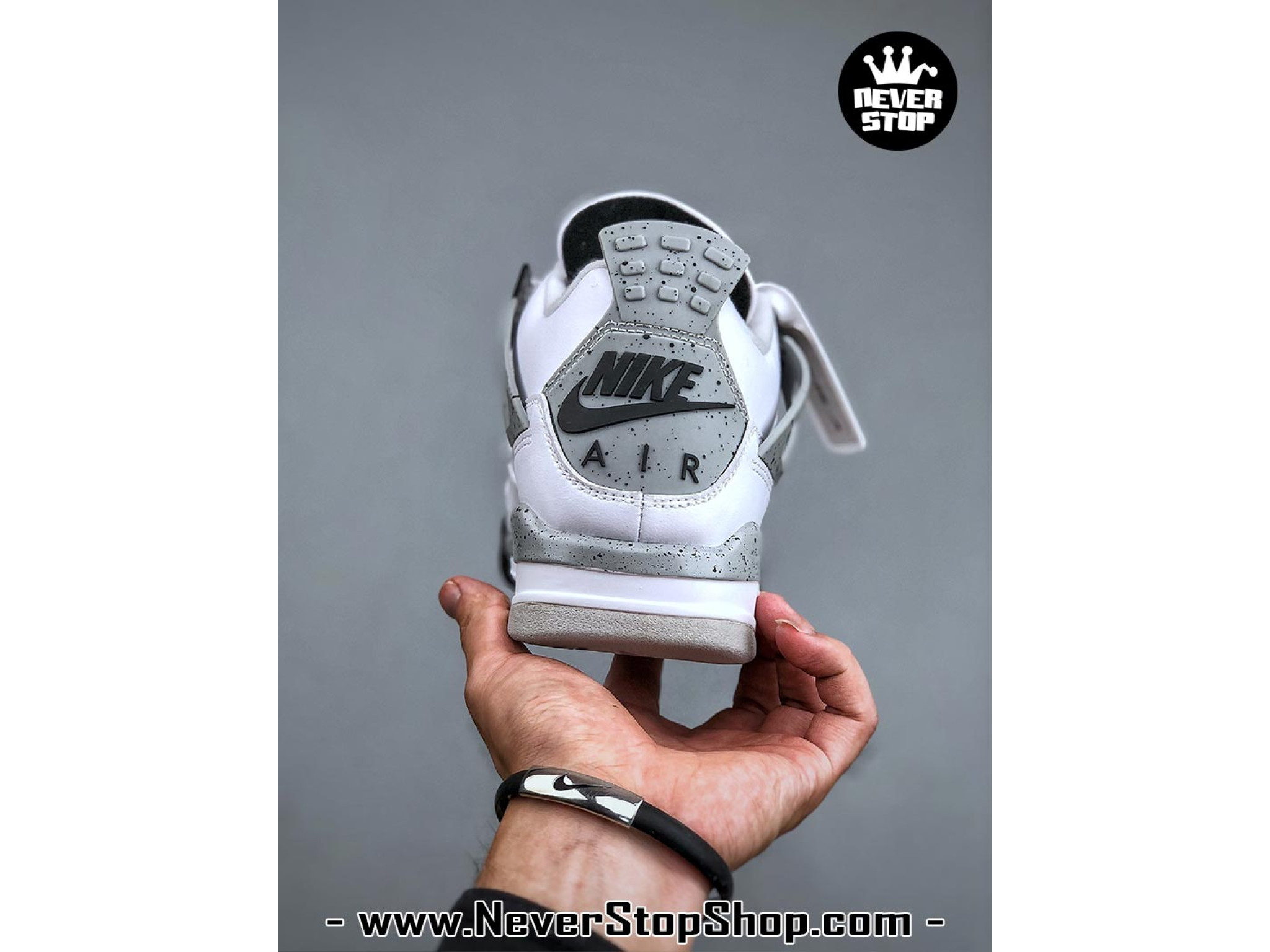 NIKE : Giày thể thao NIKE AIR JORDAN 4 JD4 WHITE CEMENT ...