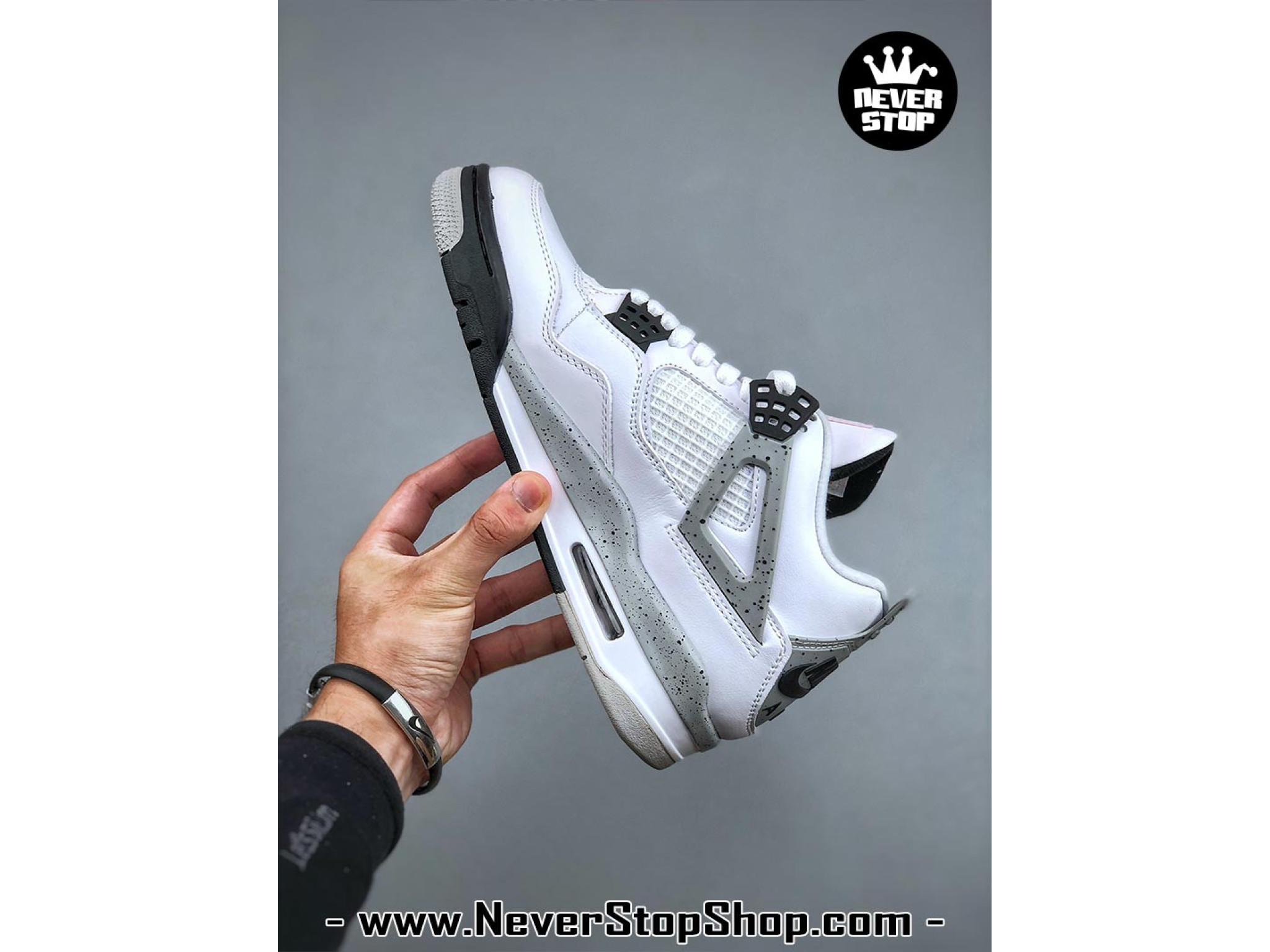NIKE : Giày thể thao NIKE AIR JORDAN 4 JD4 WHITE CEMENT ...
