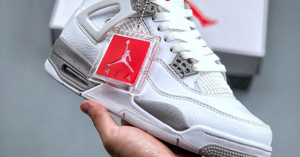 Giày thể thao NIKE AIR JORDAN 4 JD4 WHITE OREO nam nữ ...