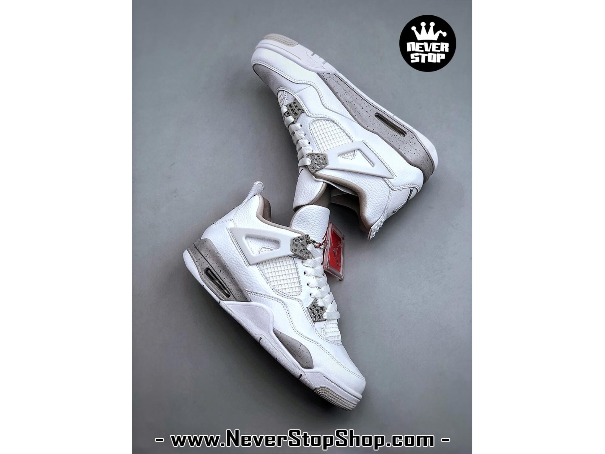 Giày thể thao NIKE AIR JORDAN 4 JD4 WHITE OREO nam nữ ...